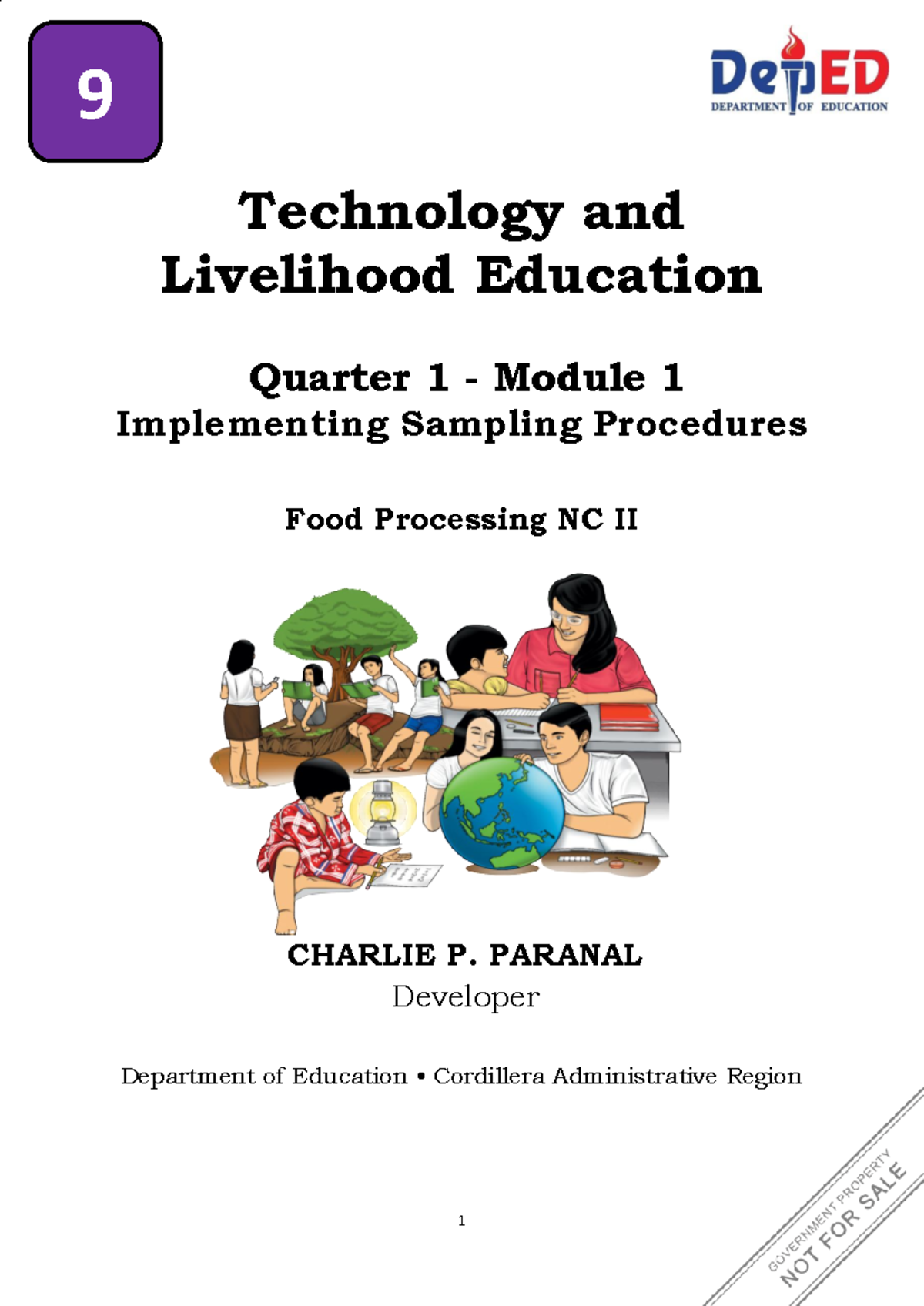 TLE9 HE Food-Processing NCII Q1 mod1 Implementing Sampling Procedures ...