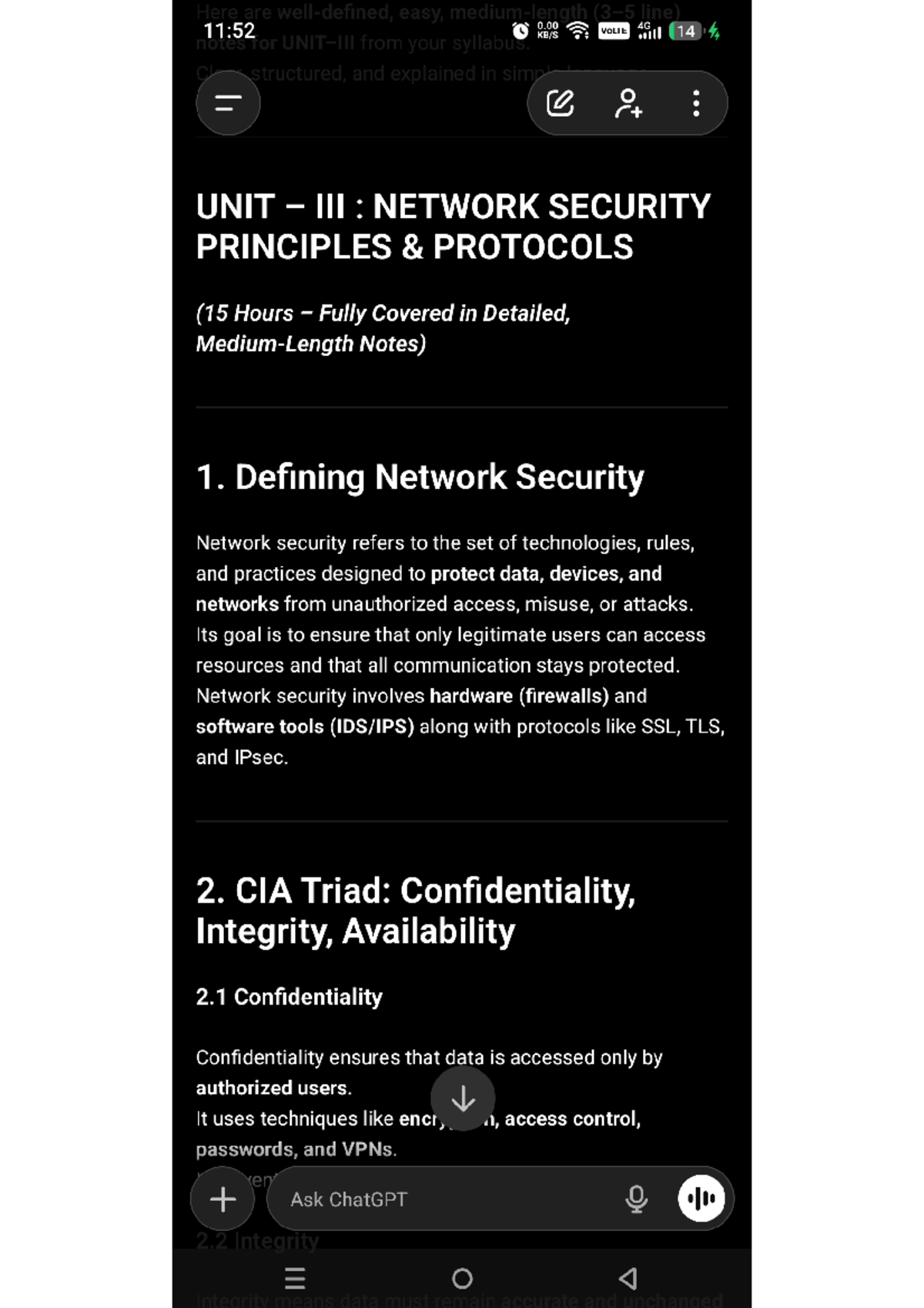 Network Security Principles & Protocols (UNIT 3 Summary) - Studocu