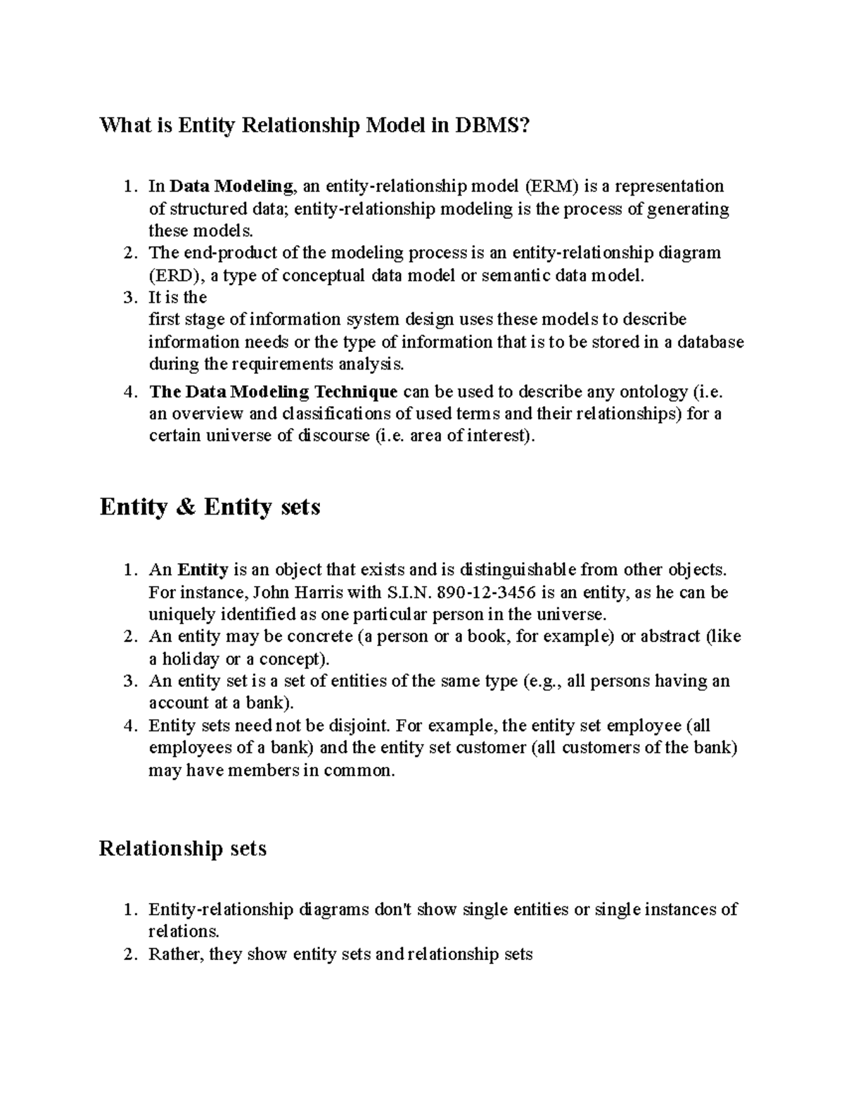 ER Models - What is Entity Relationship Model in DBMS? In Data Modeling, an entity-relationship ...