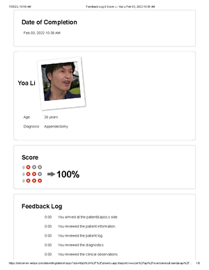 Yoa Li VSim - VSIM with answers - Pharmacology Scenario 4: Yoa Li ...