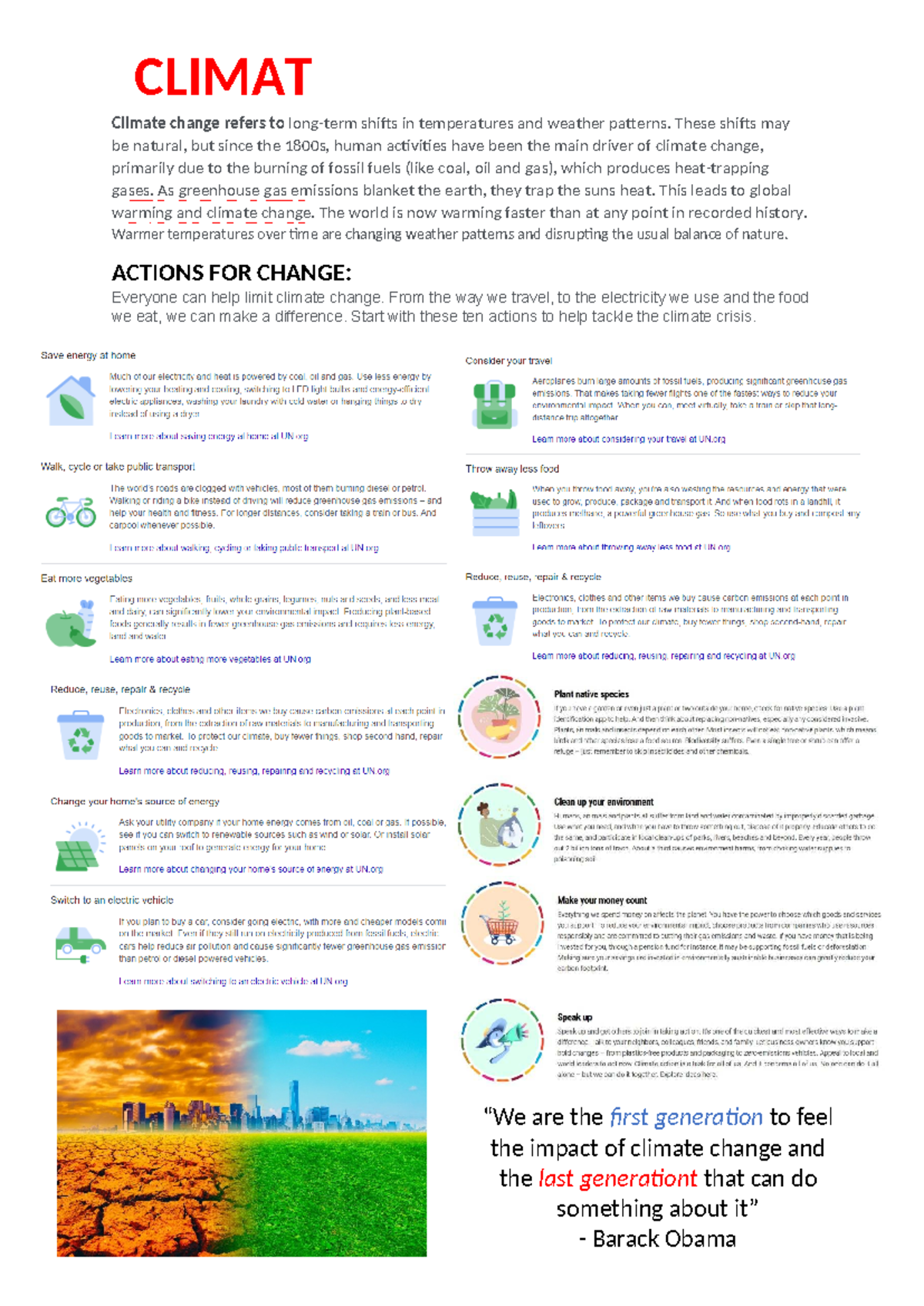 CLIMAT 5: Understanding Climate Change and Its Effects - Studocu