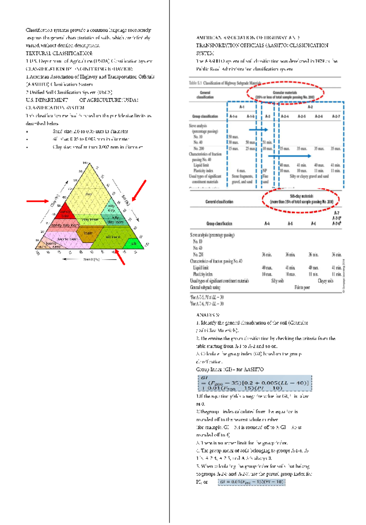 AASHTO Soil Classification Systems: Overview and Analysis Techniques - Studocu