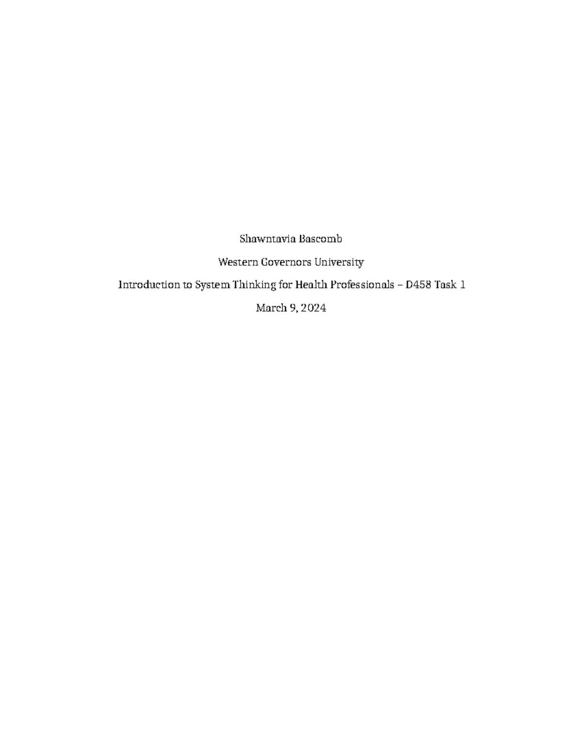 D458 Task 1 Revision: Analyzing Wilde's Bramble's Growth Challenges - Studocu