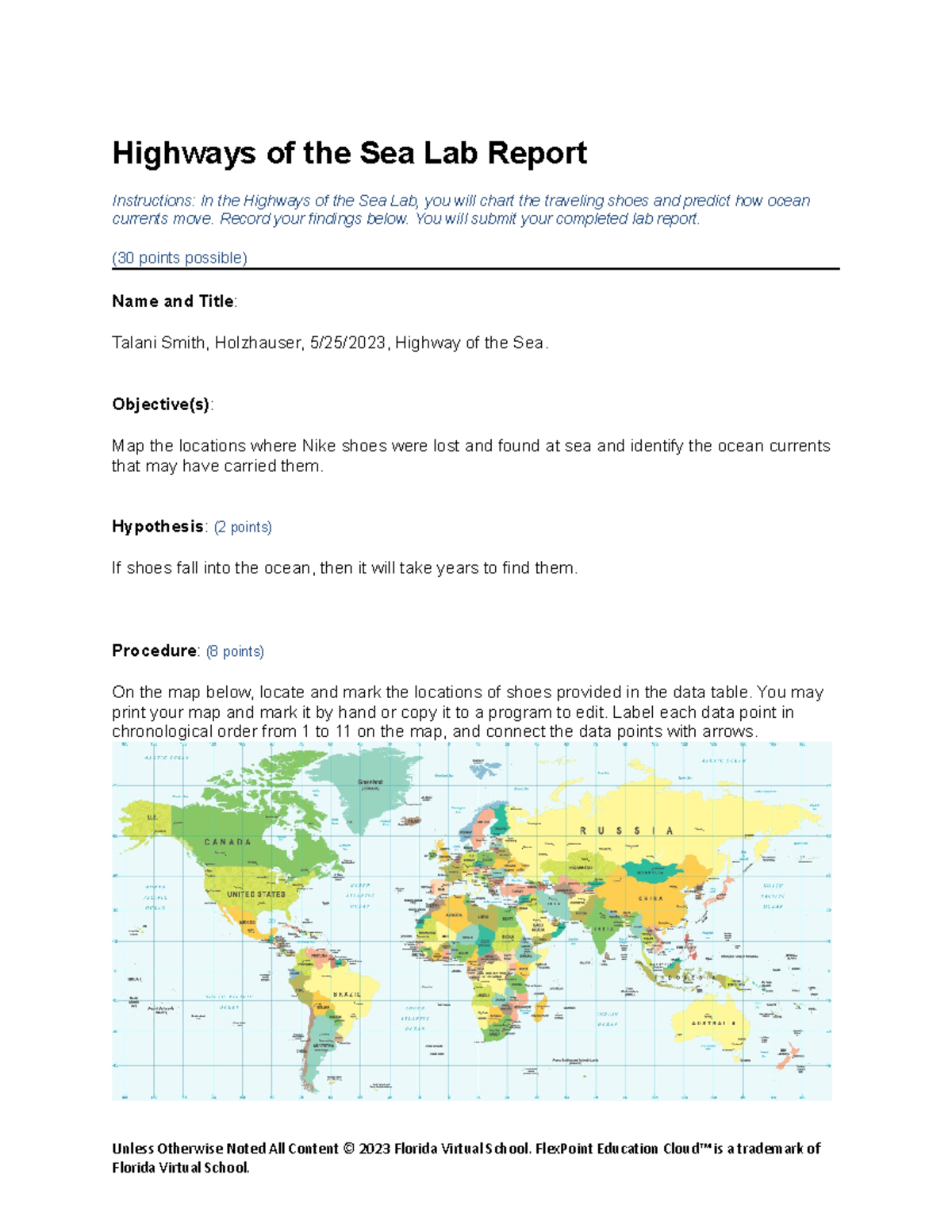 Highway Lab Report T.A.K.S - Highways of the Sea Lab Report ...