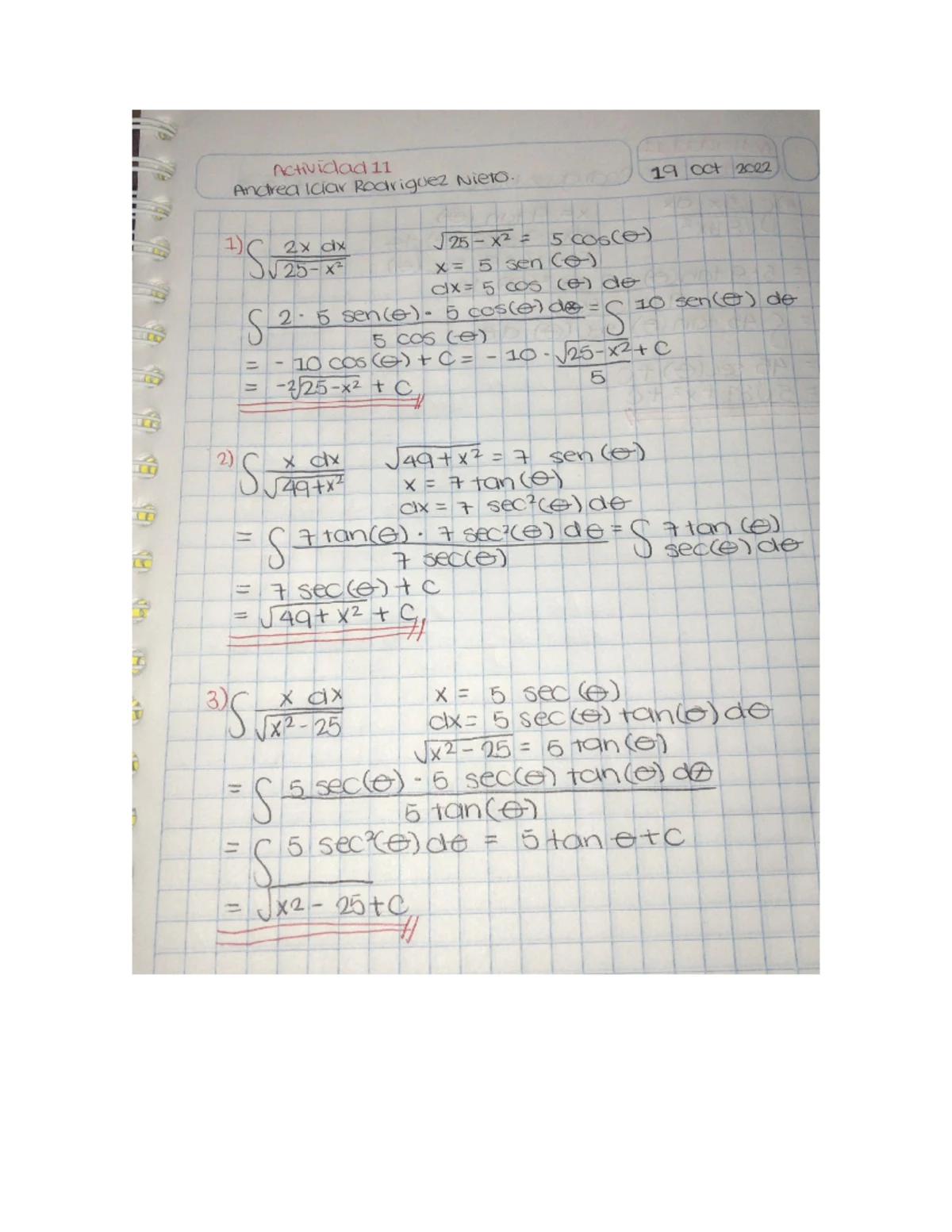 Actividad 3 - CI - Nombre: Paola Denise Paredes Díaz Matrícula:AL Nombre del curso: Calculo ...
