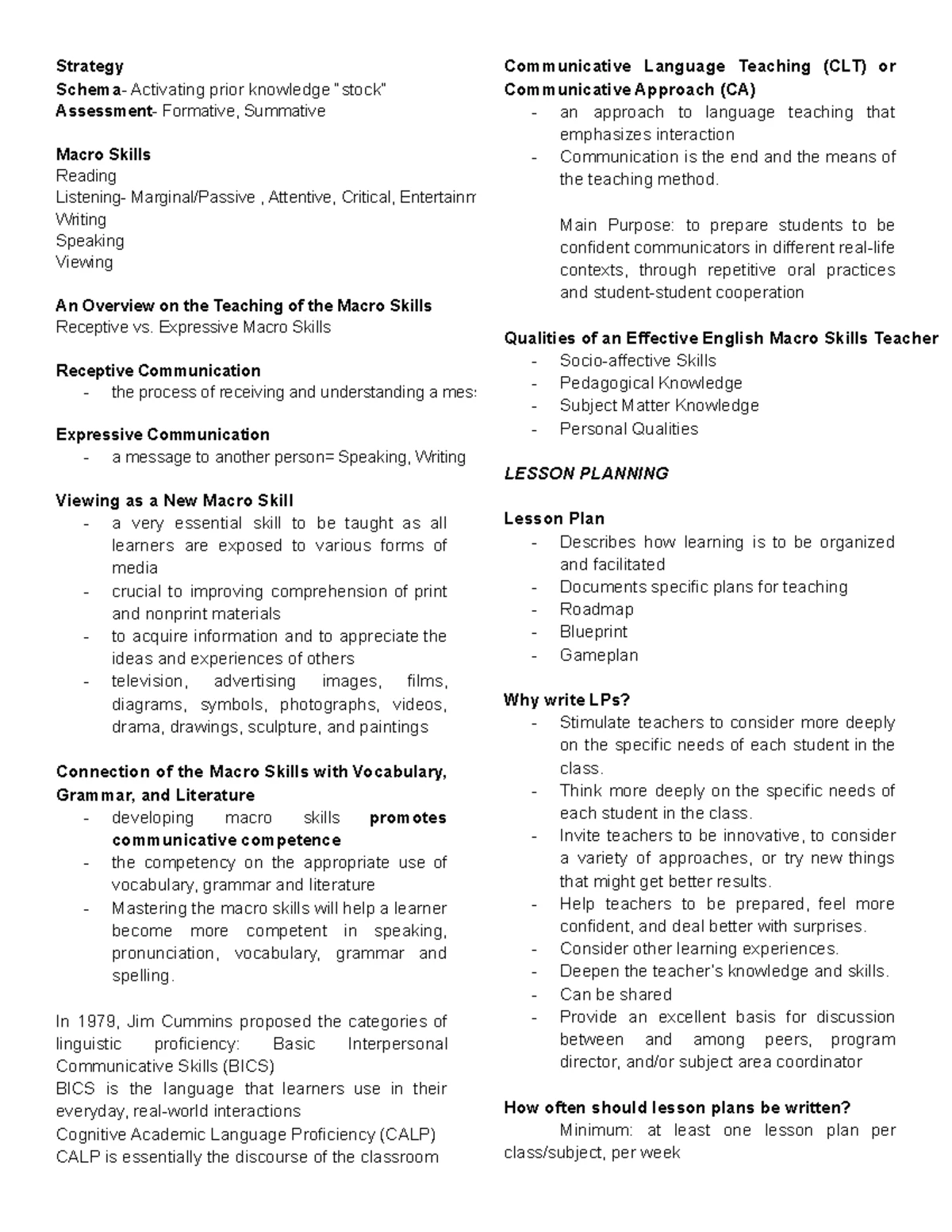 Lesson Plan for demo - Sample Detailed Lesson Plan in English for ...