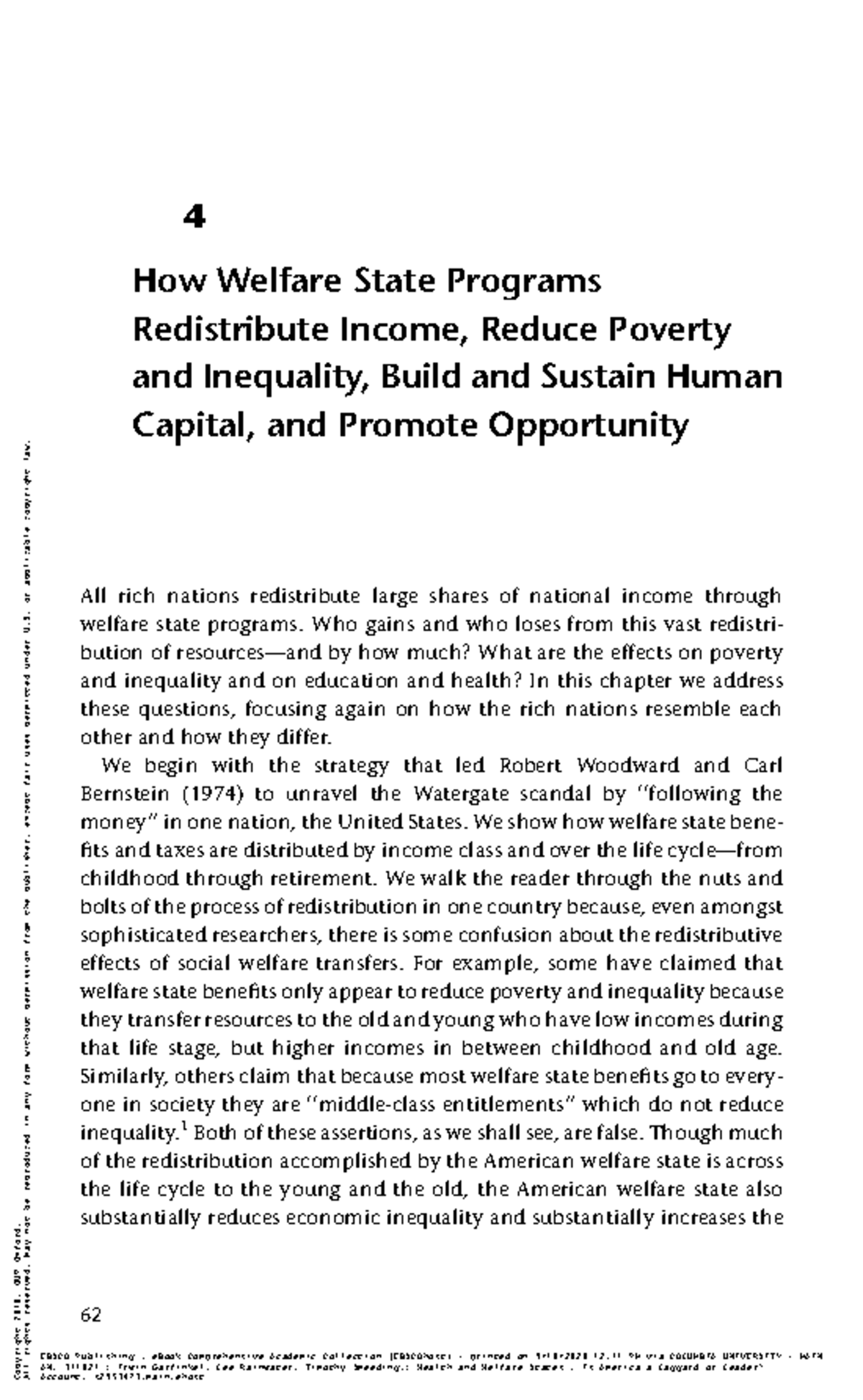 How Welfare State Programs Redistribute Income and Inequality in Rich ...