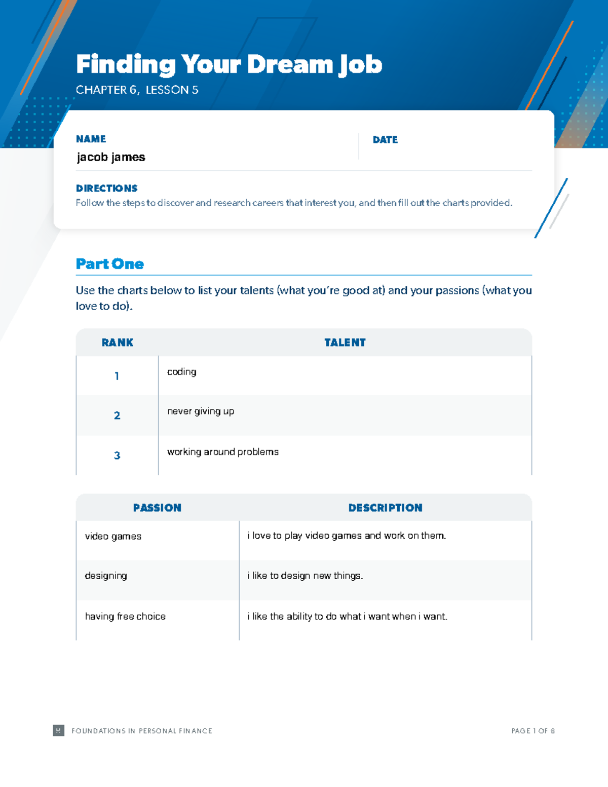 Act CH06 L05 English - Finding Your Dream Job Guide - Studocu