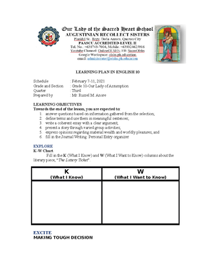 Complete Module Culminating Activity - Culminating Activity Grade 12 ...