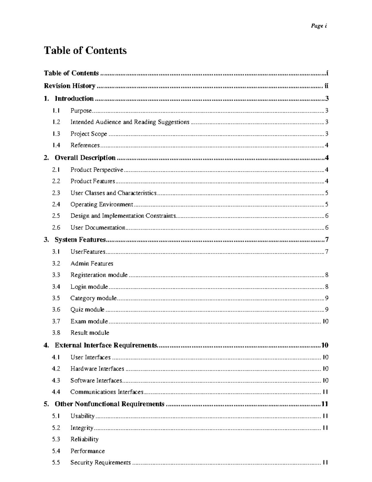 Online Exam Portal SRS - Team 29 Project Documentation - Studocu
