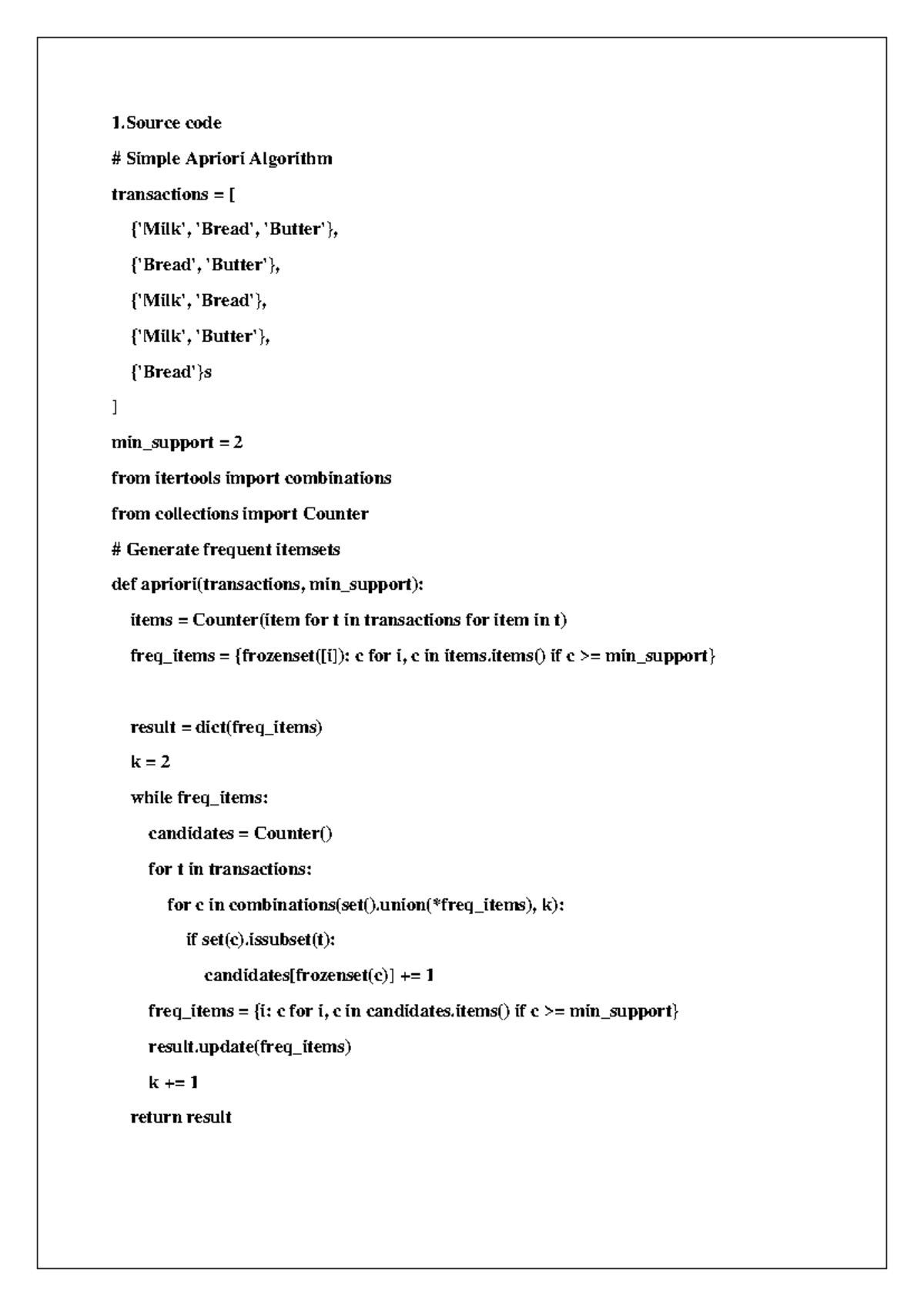 MSc Data Mining - Practical Code for Algorithms and Visualization - Studocu