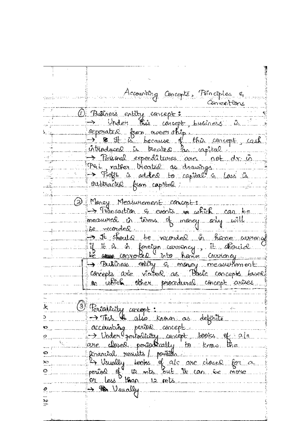 Accounting Concepts and Principles: A Basic Theory Overview - Studocu
