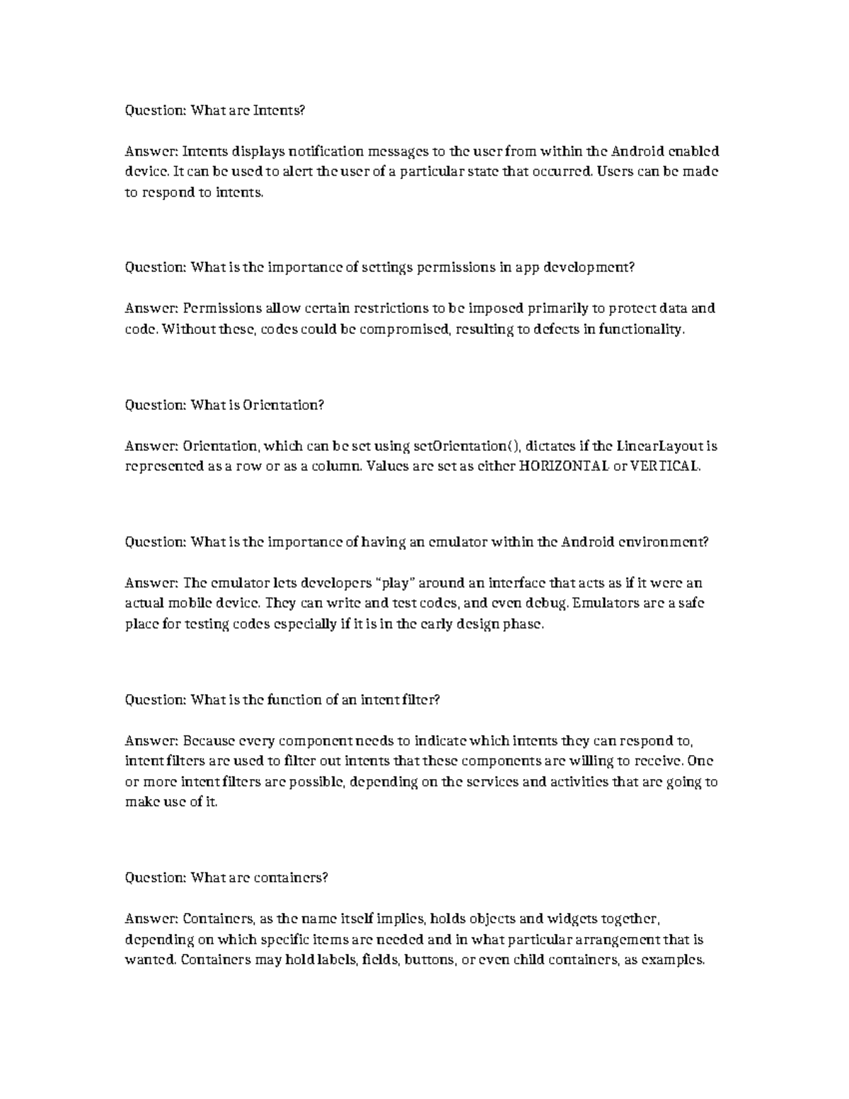 CS101: Android Development - Understanding Intents & App Components - Studocu