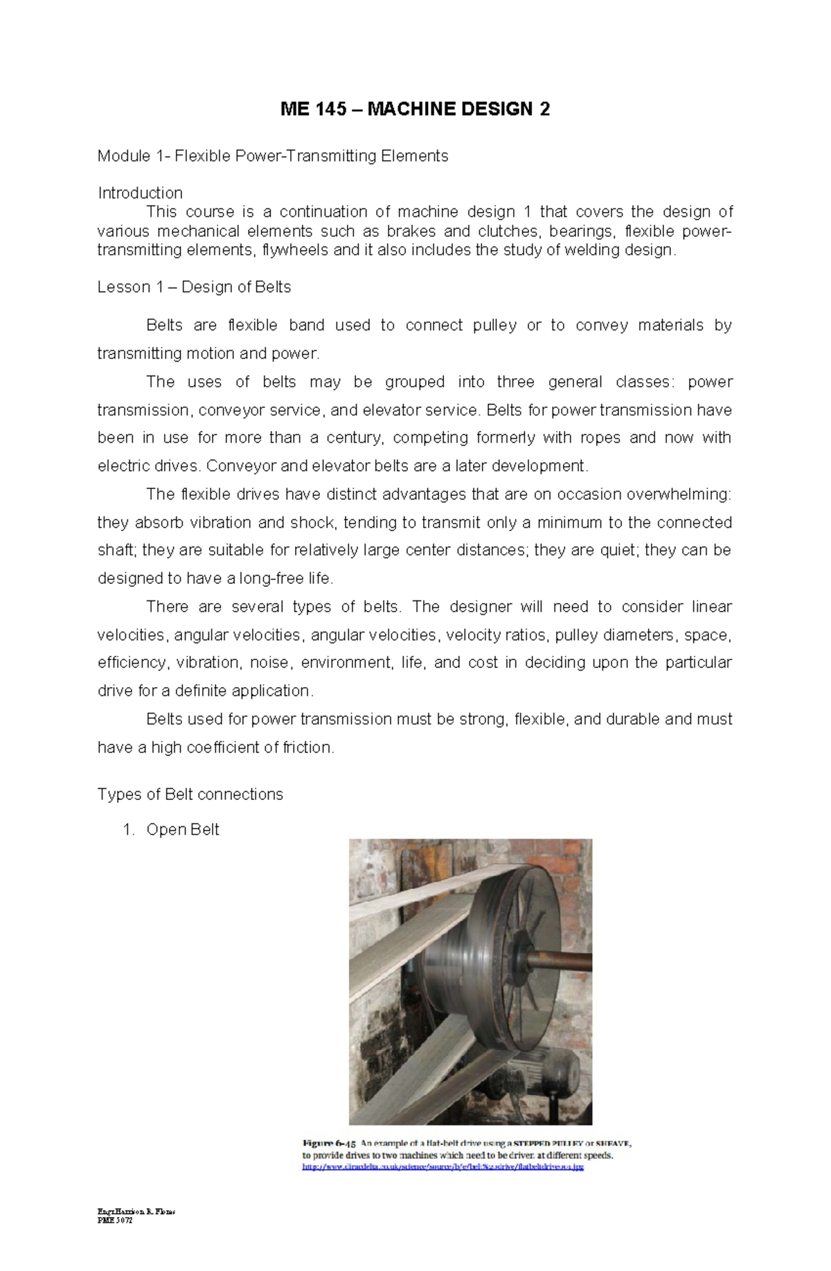 Pdfcoffee - It is the notes for our machine design subject - ####### ME ...