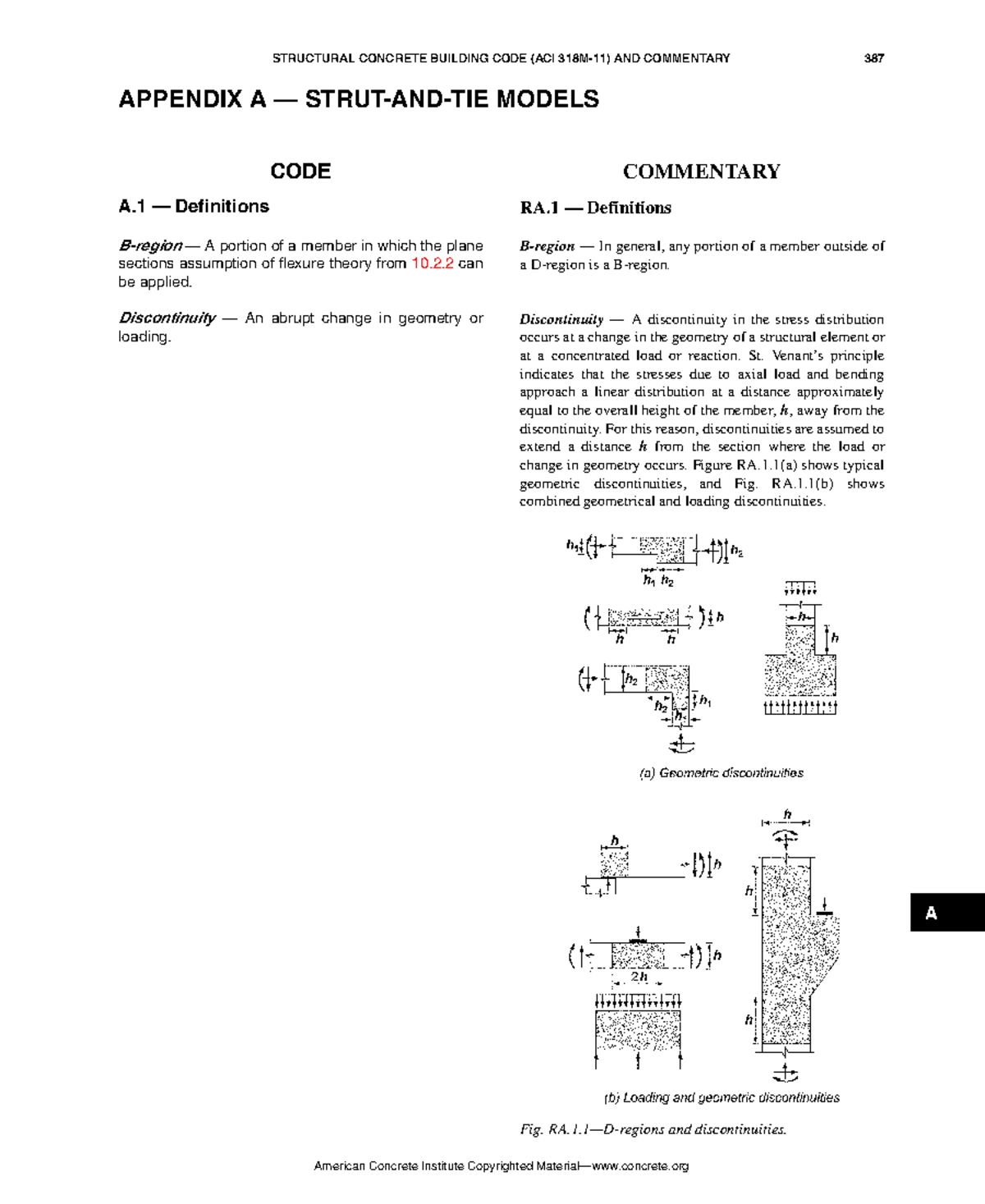 ACI 318M-11 Structural Concrete Building Code: Key Definitions and ...