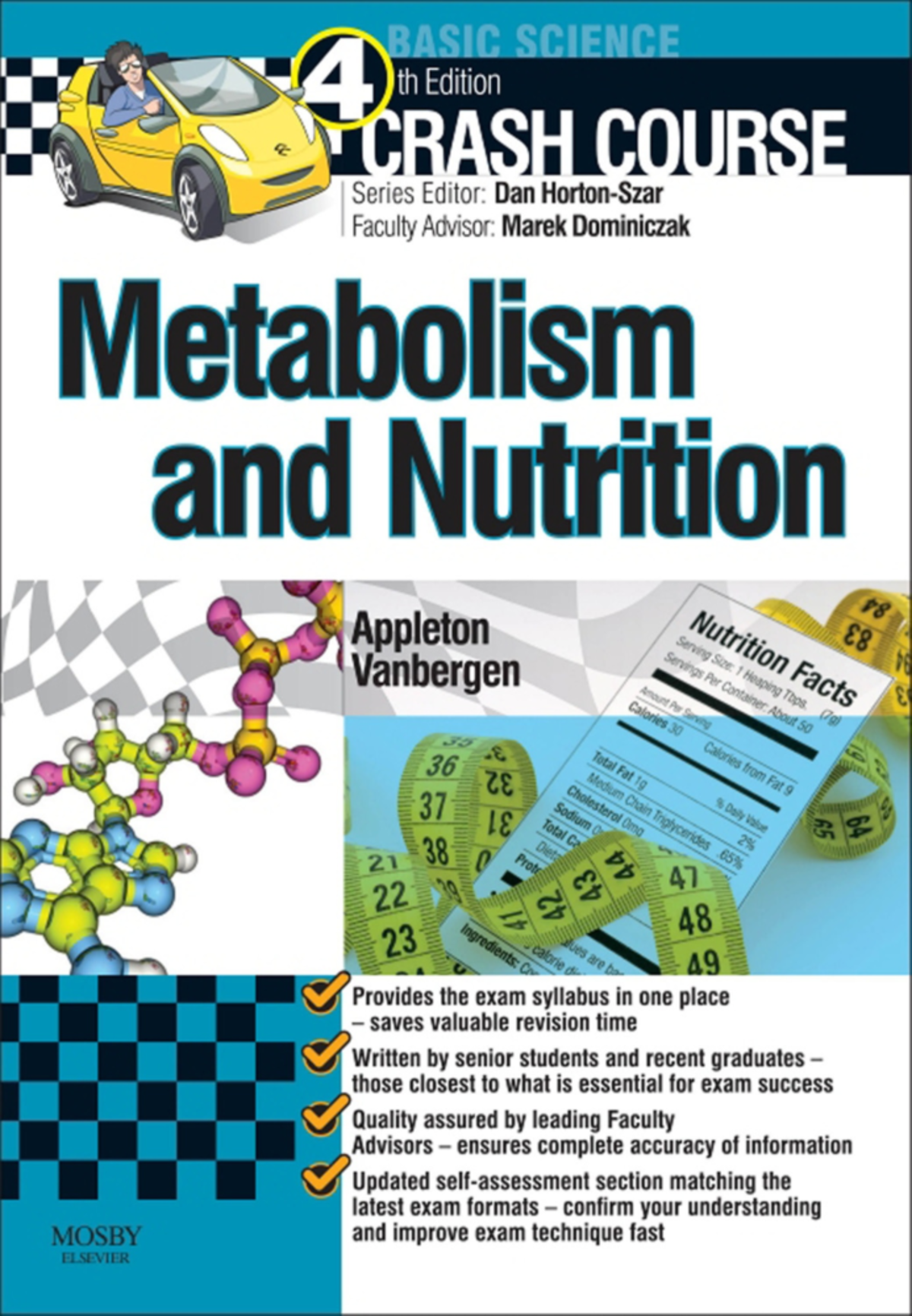 Benyon, S - Crash Course on Metabolism & Nutrition, 4th Ed - Studeersnel