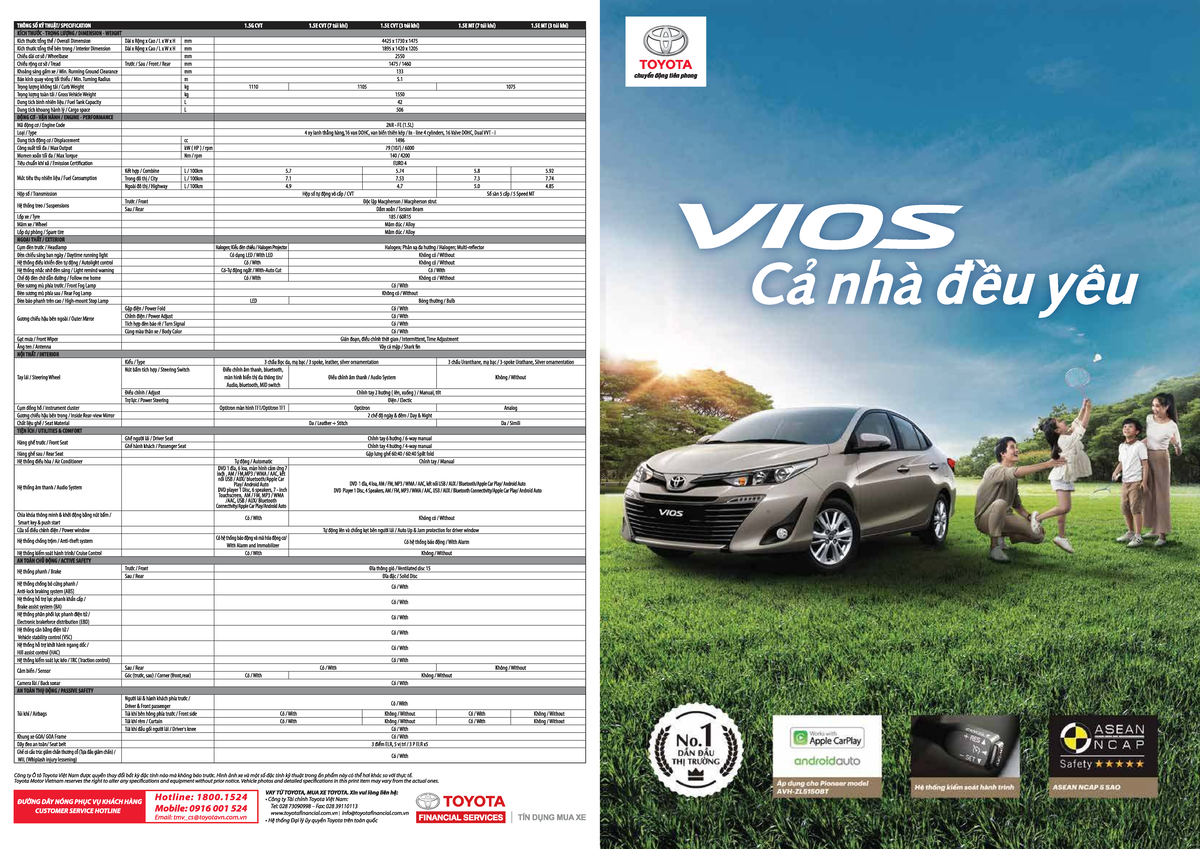 Vios Catalogue 2020: Specifications and Features Overview - Studocu