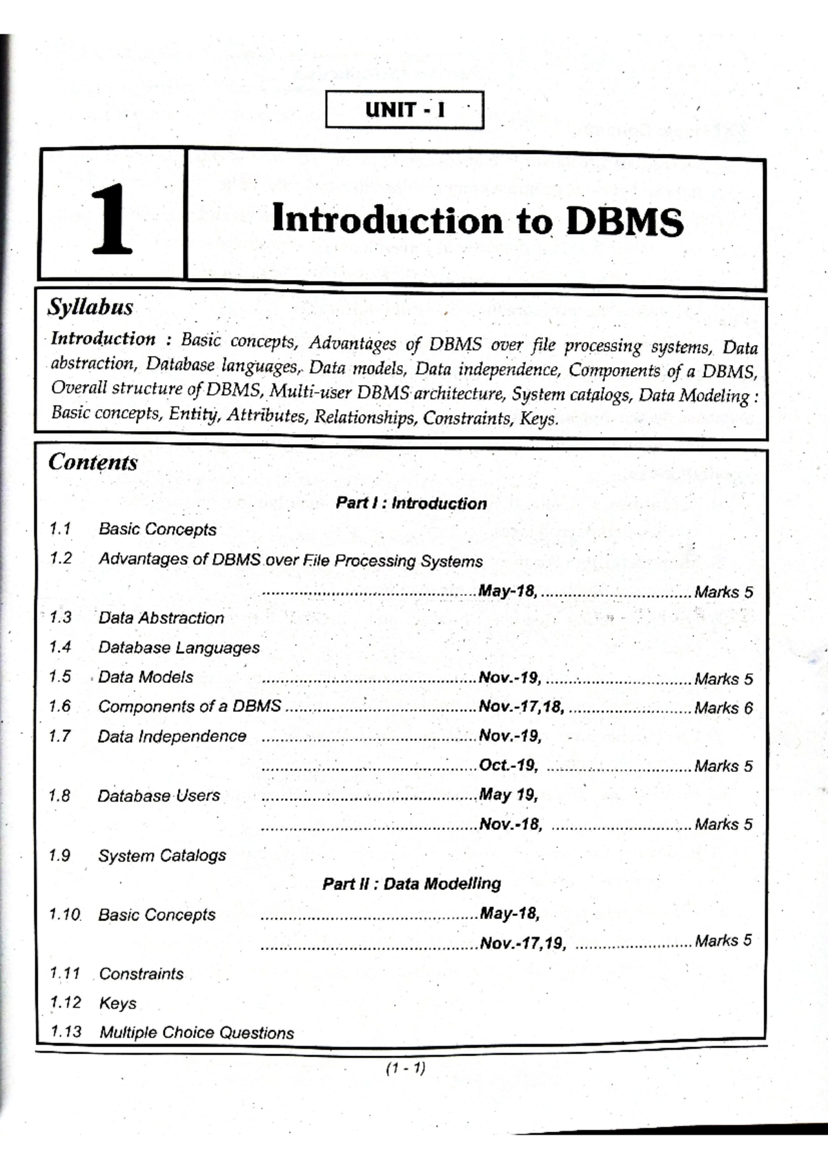 DBMS Insem: Comprehensive Guide to Decoding PDFs - Studocu