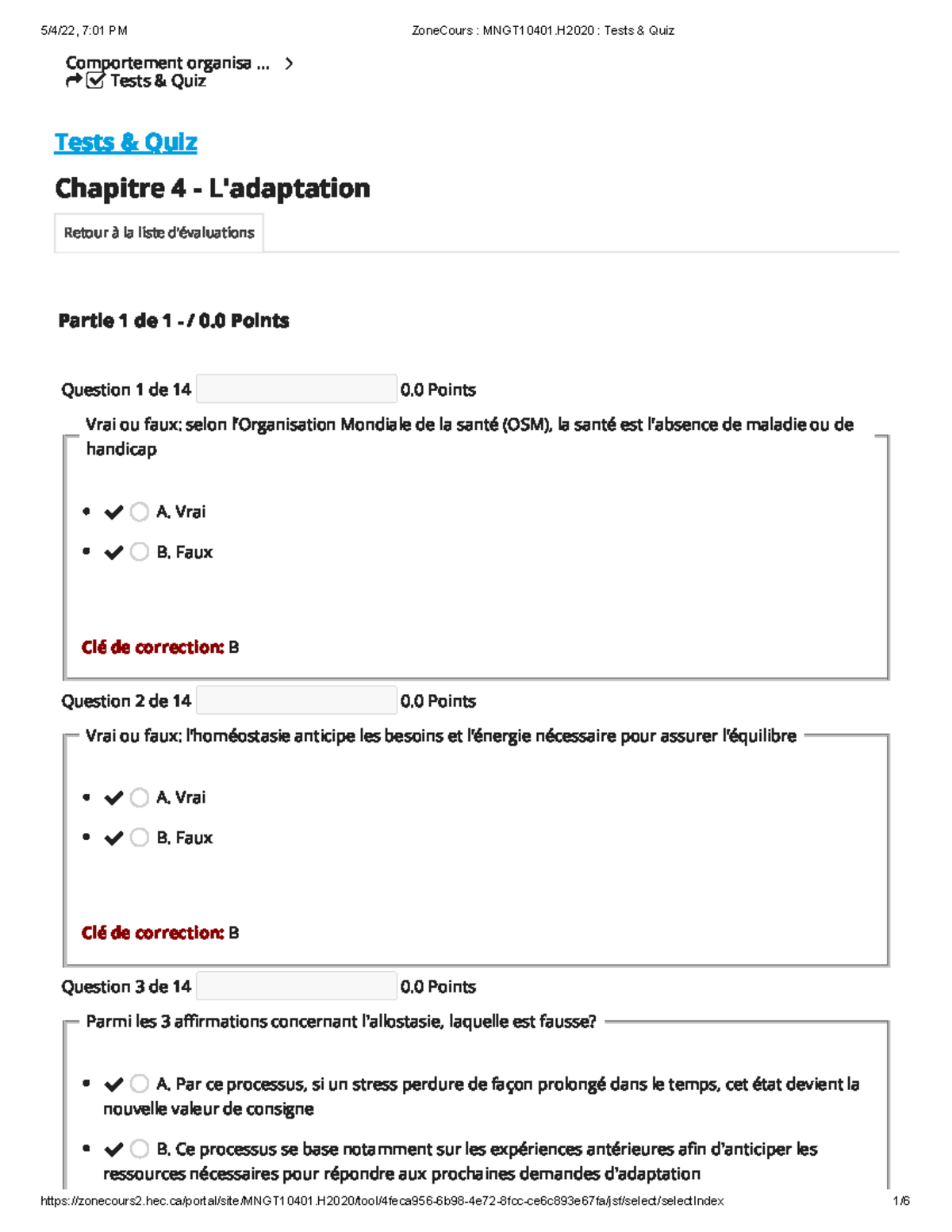 Quiz 6 du livre - Comportement organisa ... Tests & Quiz Tests & Quiz ...