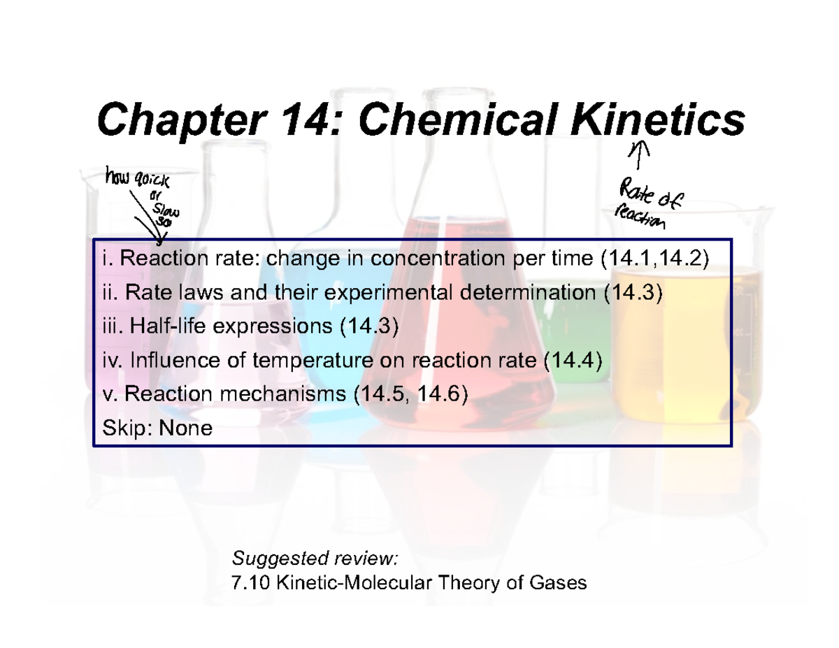 Chapter 14: Chemical Kinetics - Reaction Rates and Mechanisms Explained ...