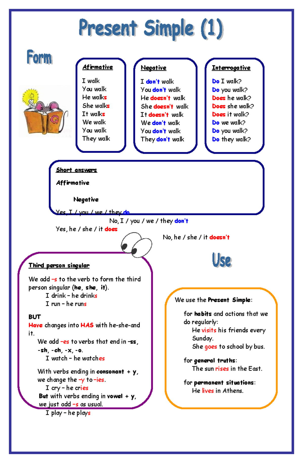 4) Present Simple Tense Practice and Usage Guide - Studocu