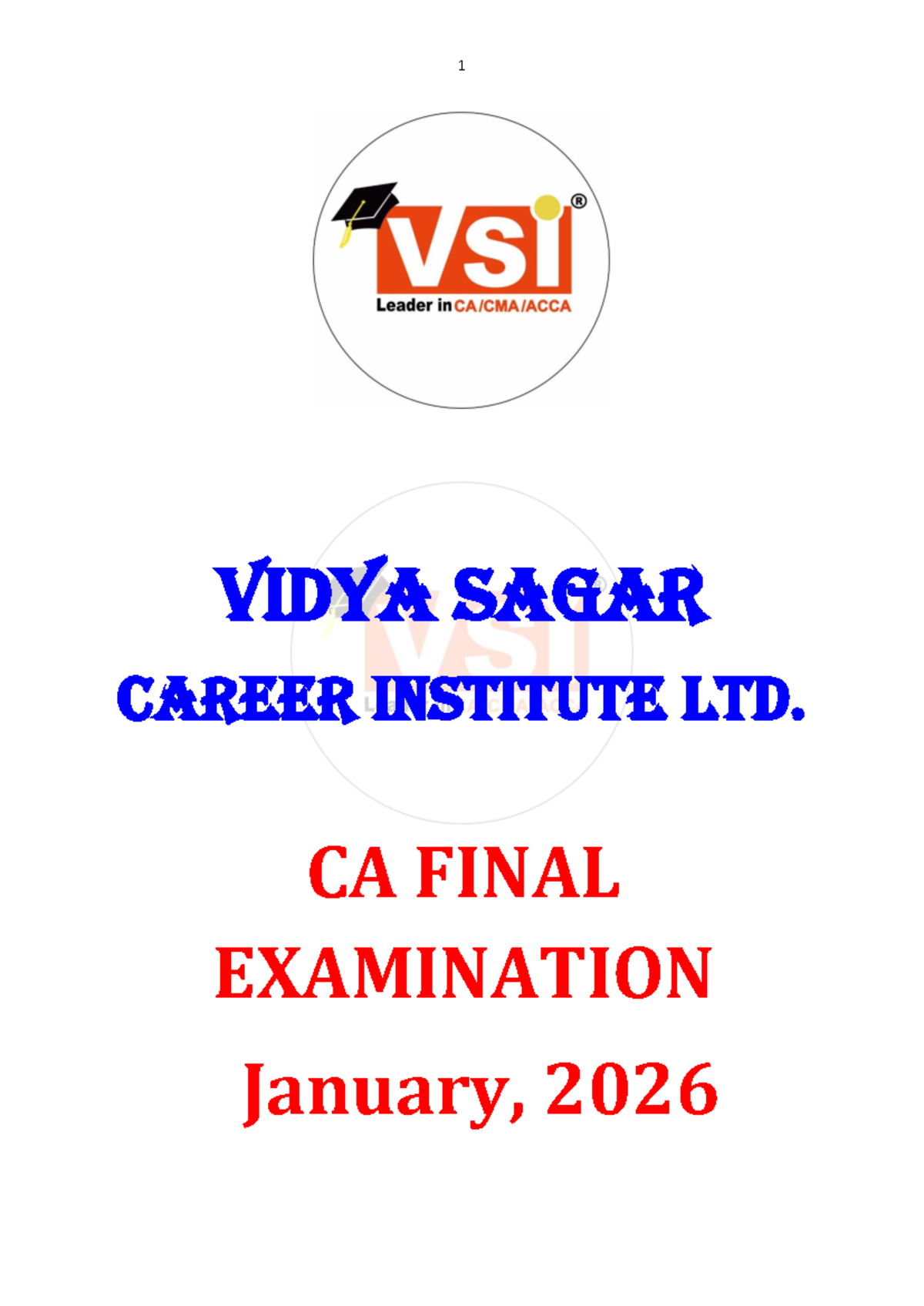 AFM 2: Suggested Answers for CA Final Exam - Jan 2026 - Studocu