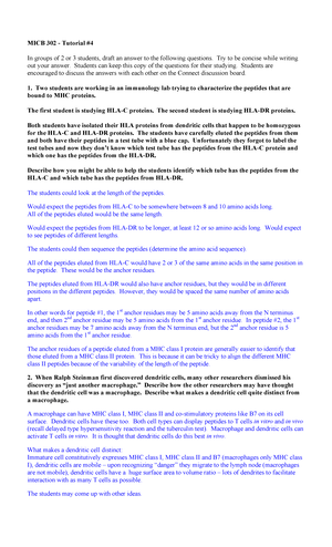 [Solved] How do the early responses and the cytokineschemokines ...