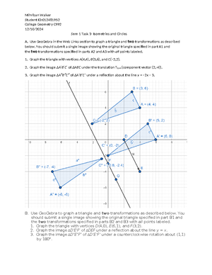 Matthews - College Geometry PA - Task 1 - C972 - College Geometry – SEM ...