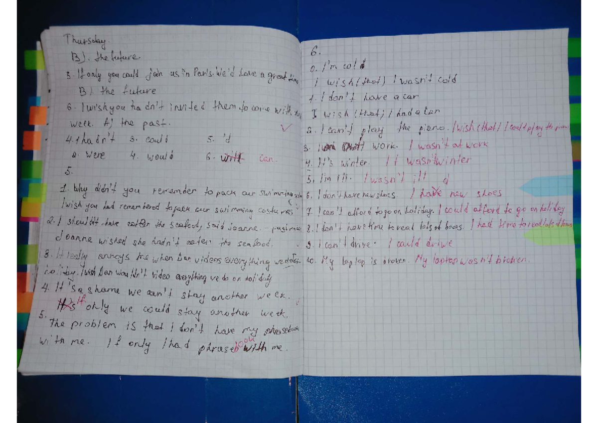 English Grammar: Wishes and Regrets - Lesson Notes - Studocu