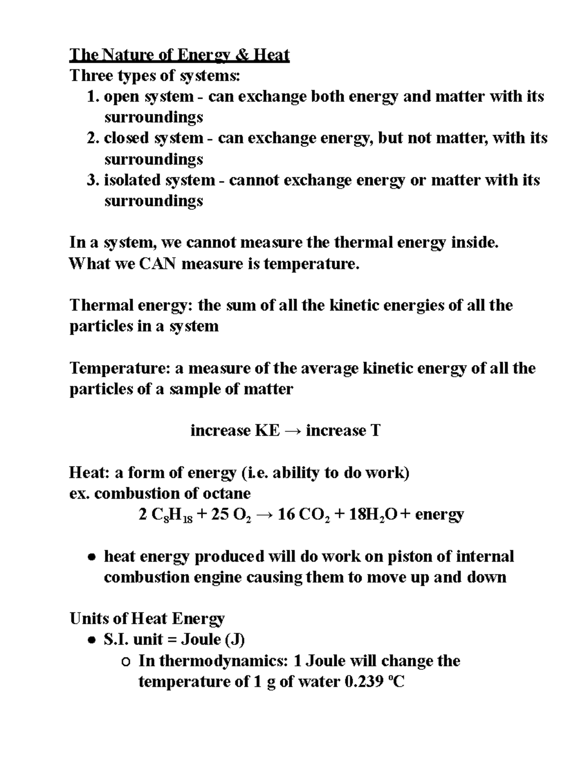 Understanding Energy & Heat Transfer: Concepts & Calculations (CHEM 101) - Studocu