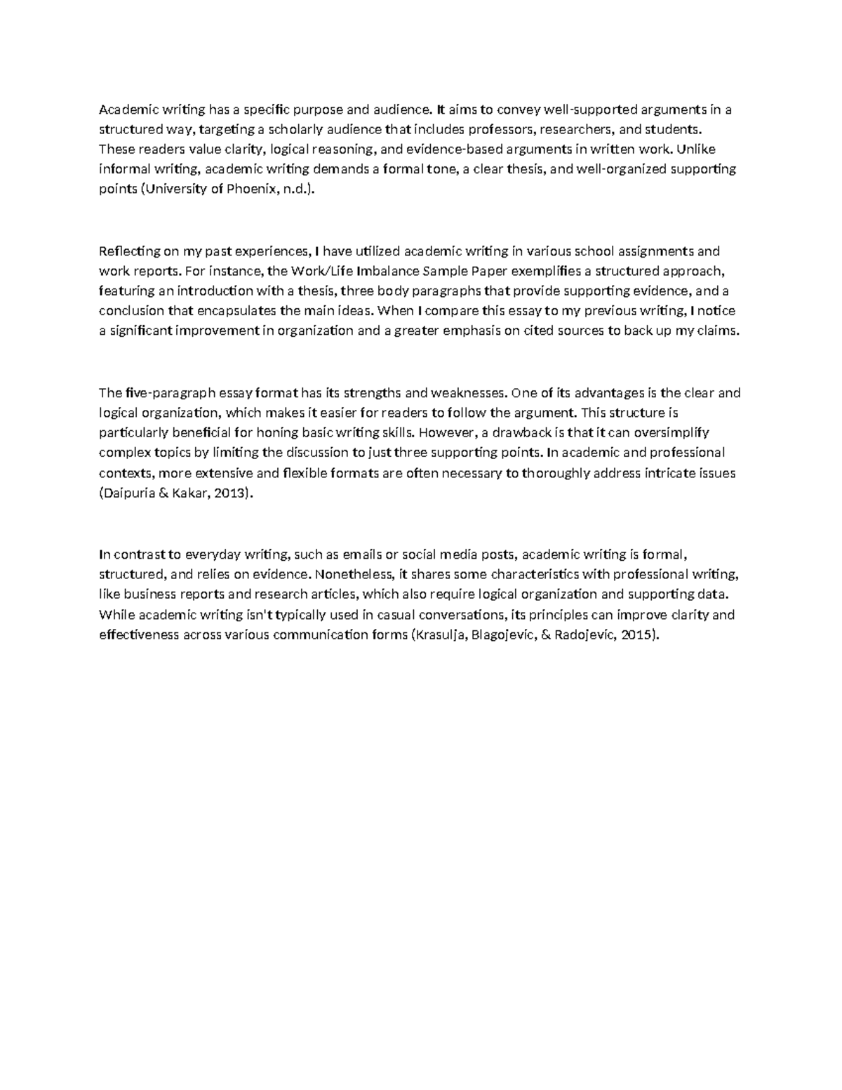 Academic Writing Discussion: Purpose, Structure, and Audience Insights ...
