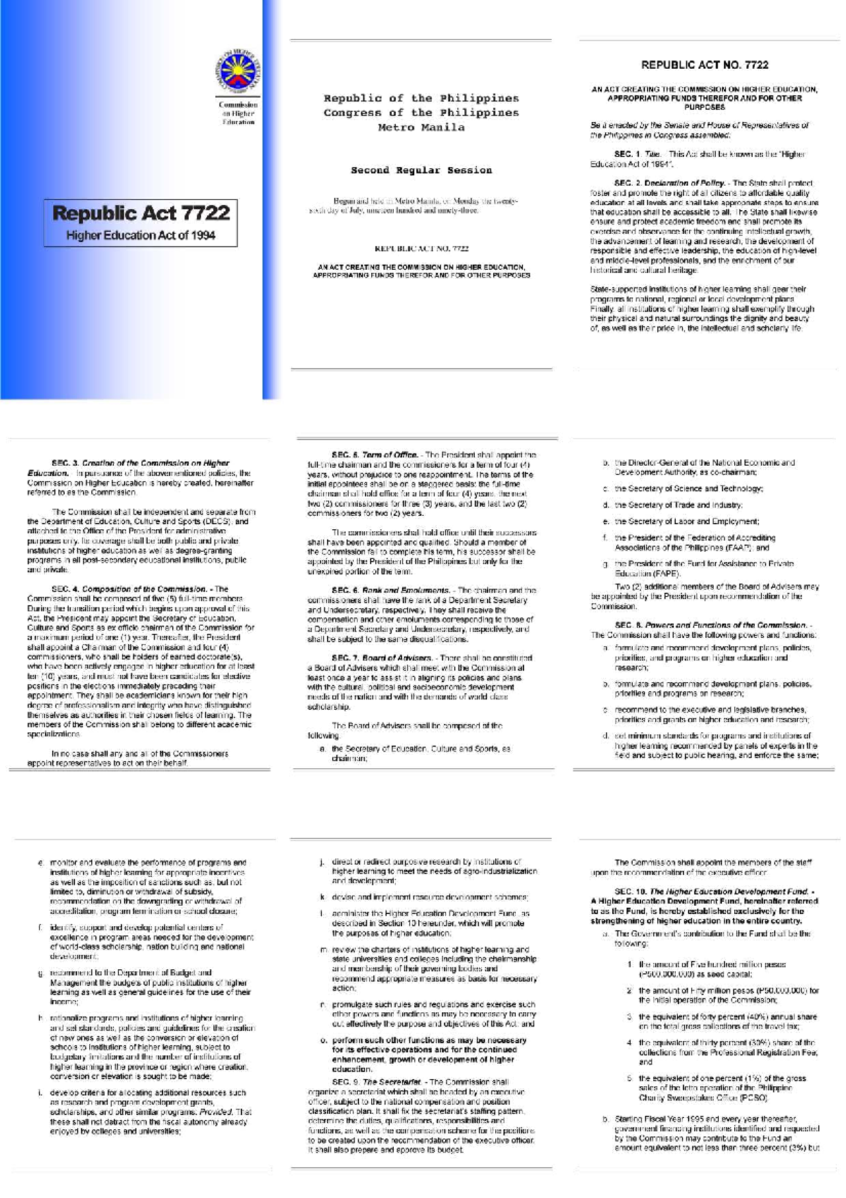 Nokoprint 250402 1832 - RA 7722 MedTech Laws & Bioethics - HIGHER ...