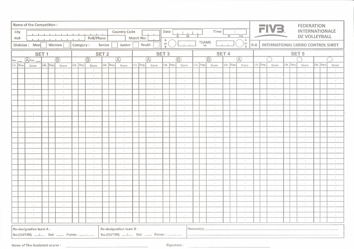 Libero control sheet - Social Science - Studocu