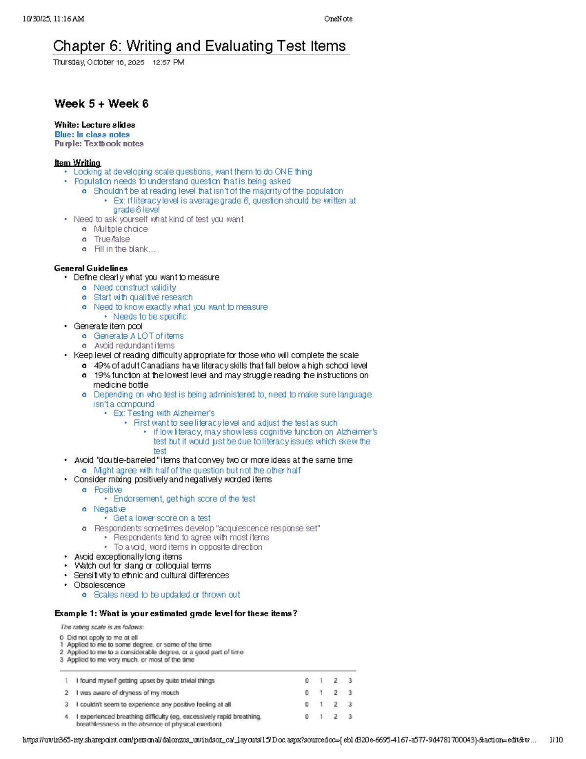 Chapter 6: Writing & Evaluating Test Items - Course Code TBD - Studocu