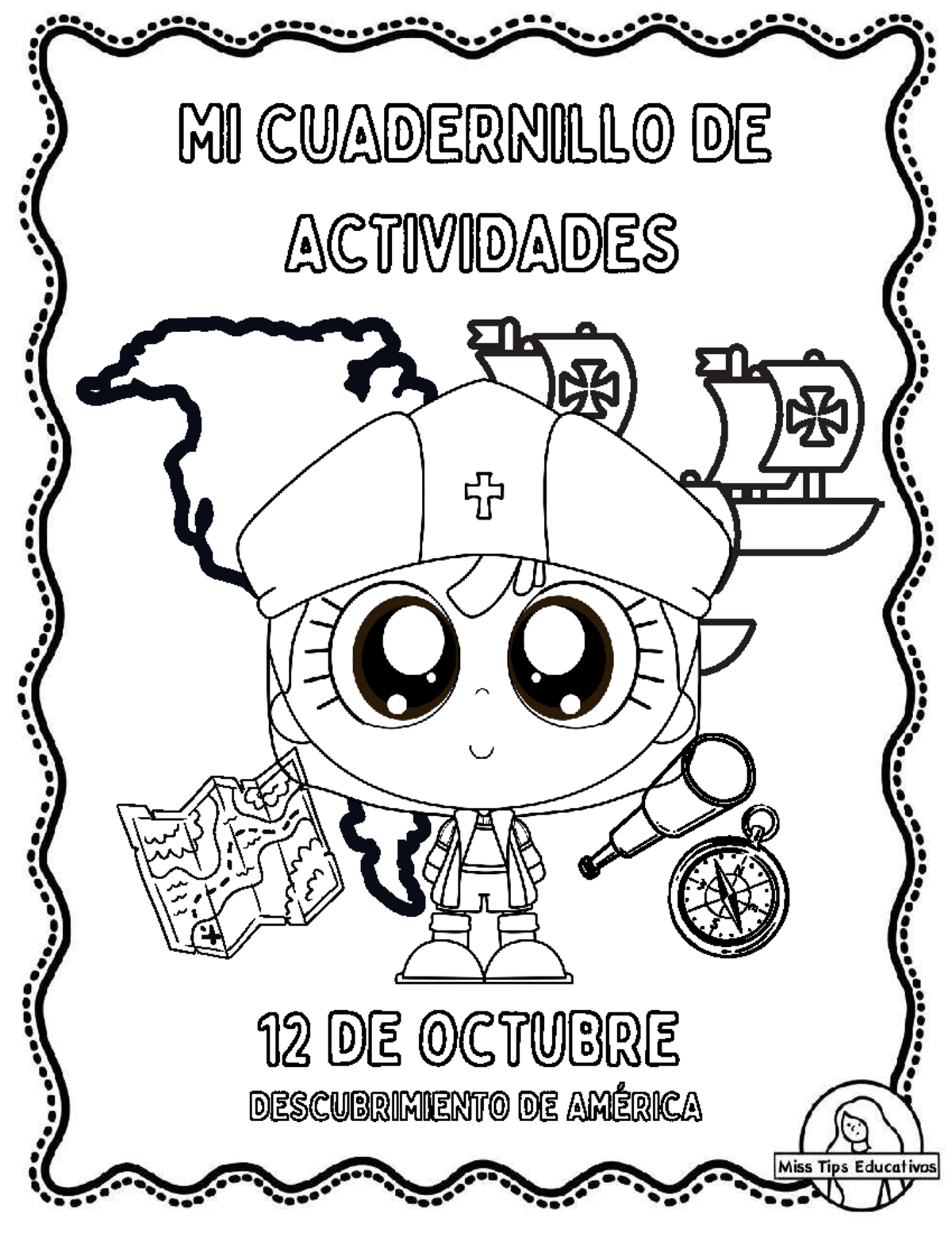 Cuadernillo Actividades: Descubrimiento de América - 12 de Octubre ...