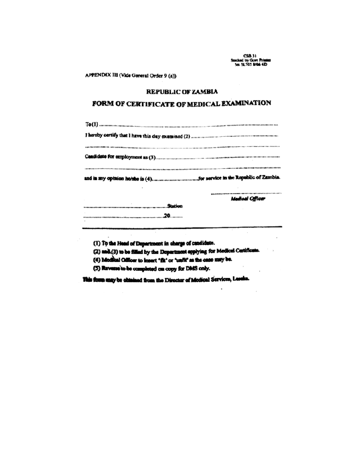 CSB 31 Medical Examination Certificate Form - GRZ Tutorial - Studocu