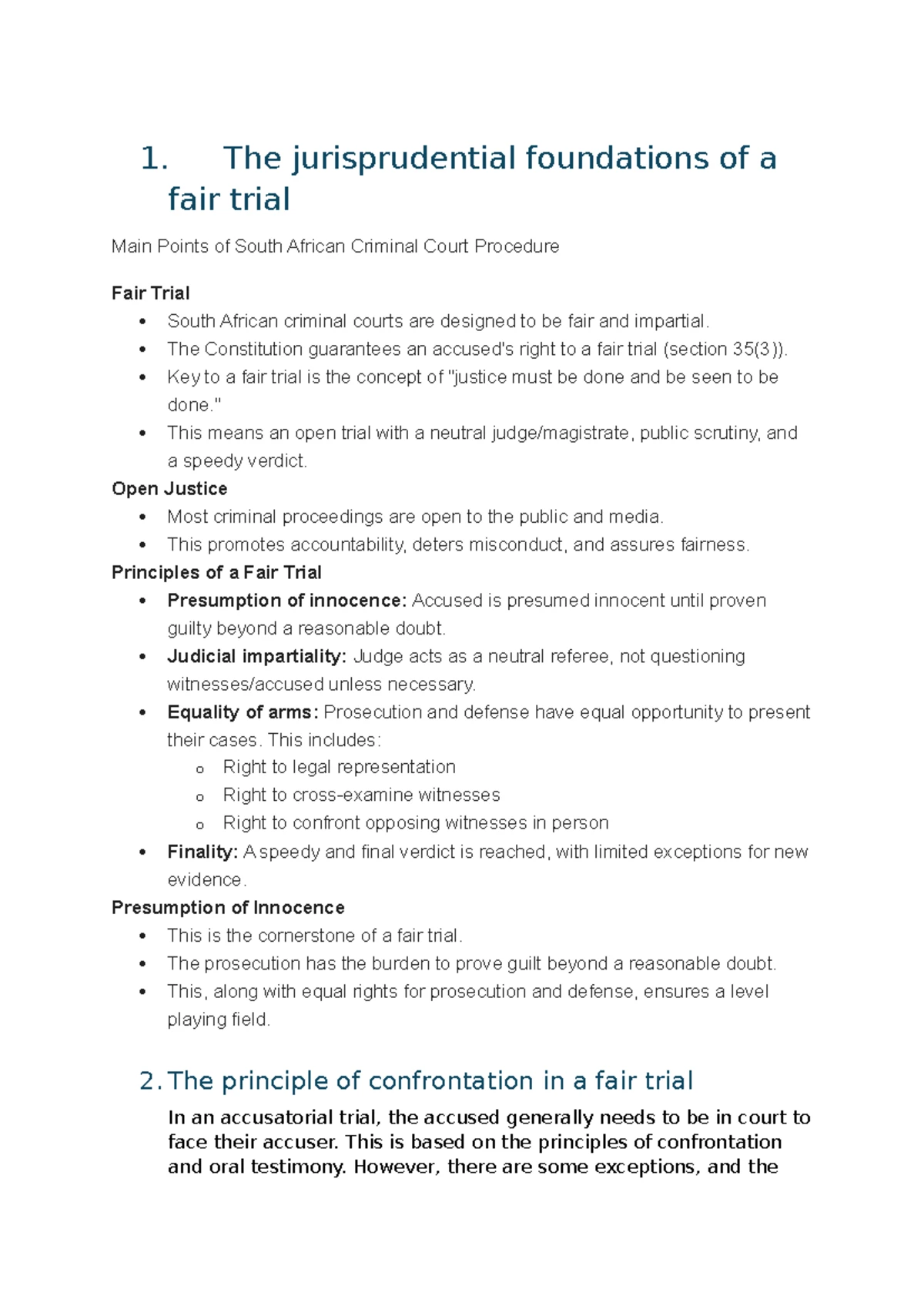 South Africa Law: Sentencing Procedures and Discretion (CRIM101) - Studocu