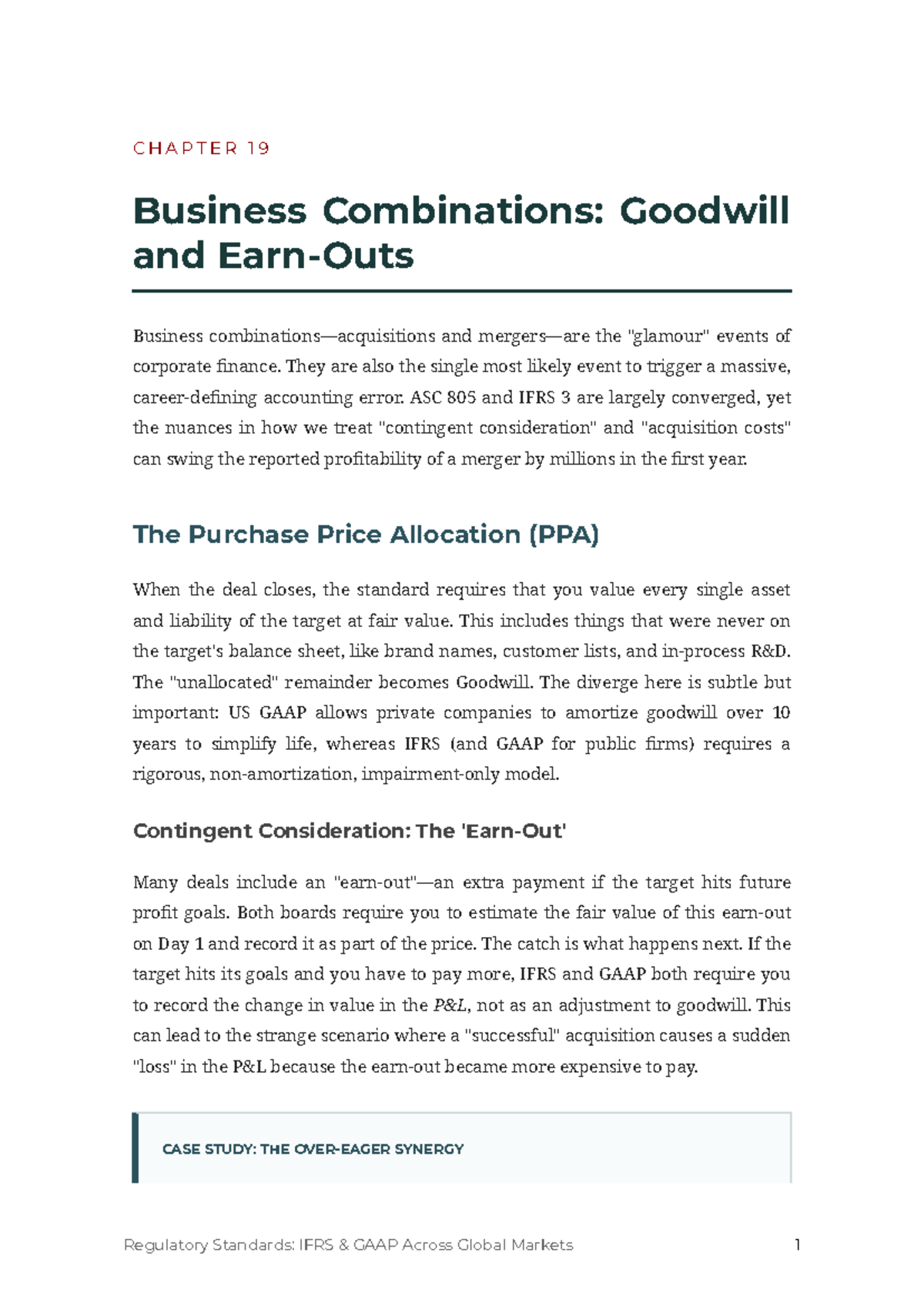 CHAPTER 19: Business Combinations, Goodwill & PPA Analysis - Studocu