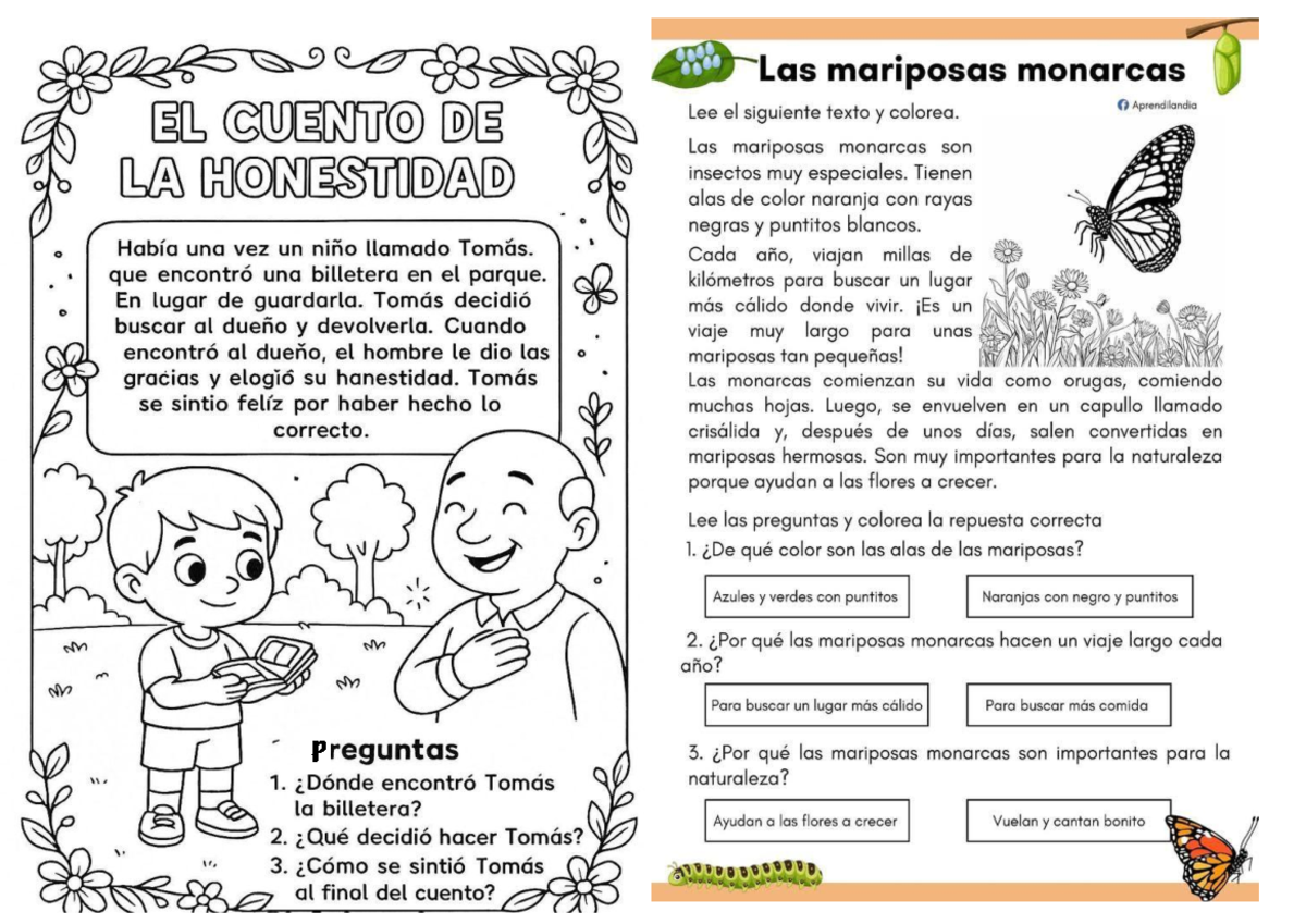 Lectura sobre las Mariposas Monarcas y la Honestidad - Studocu