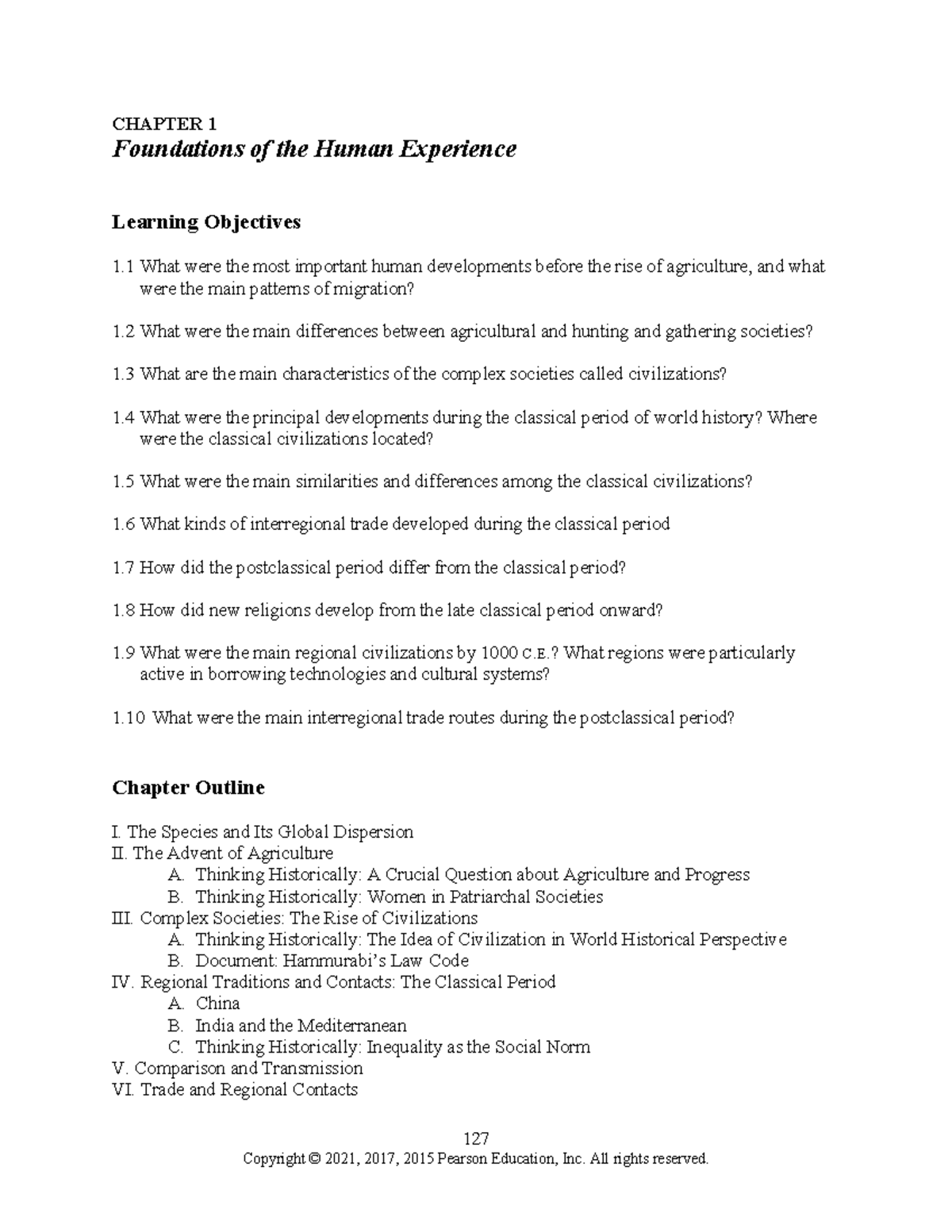 APWH- Unit I Study Guide: Foundations of Human Experience - Studocu