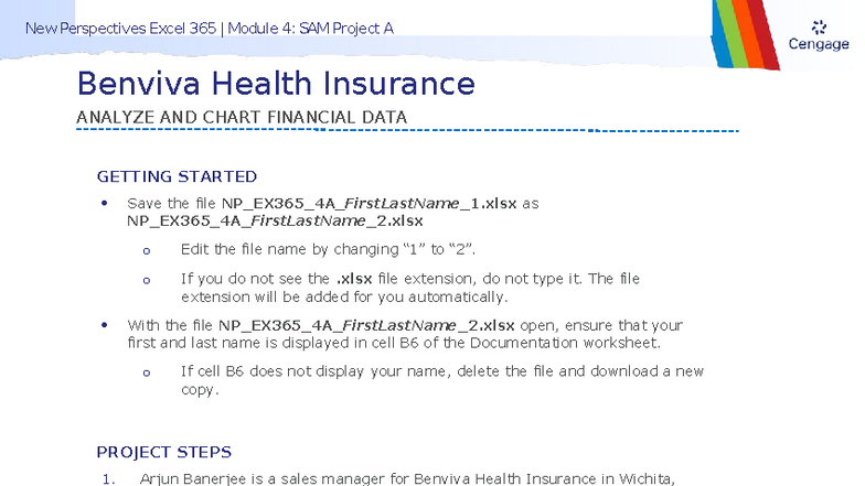 New Perspectives Excel 365 Module 4: SAM Project A Instructions - Studocu