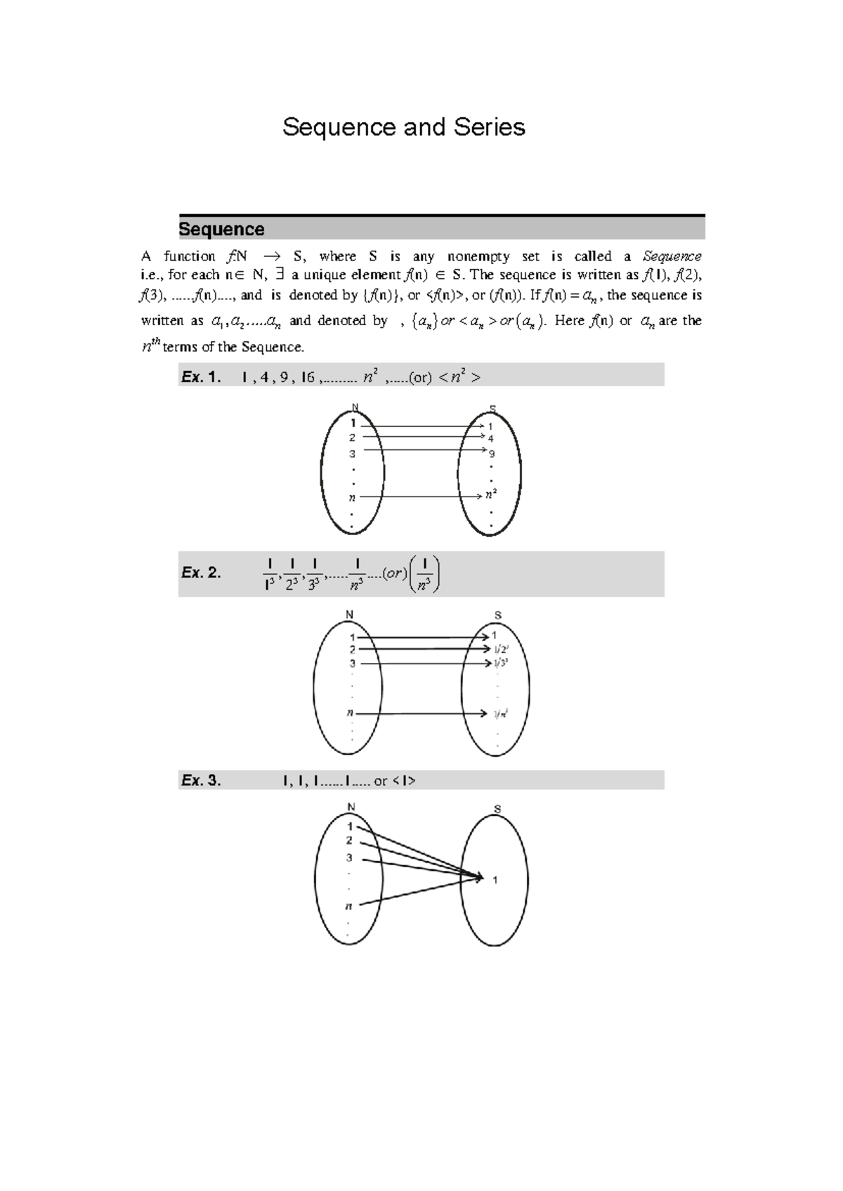 Engineering Mathematics - I: Sequences and Series Notes - Studocu