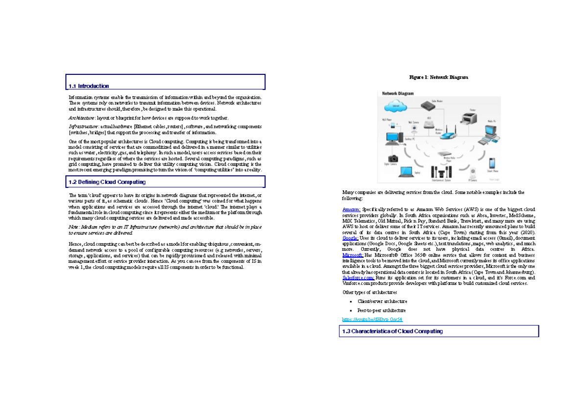 Cloud Computing notes PDF print - 1 Introduction Click to collapse ...
