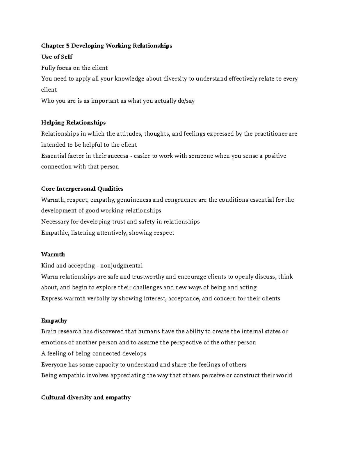 Ch 5 - Chapter Readings week 5 - Chapter 5 Developing Working ...