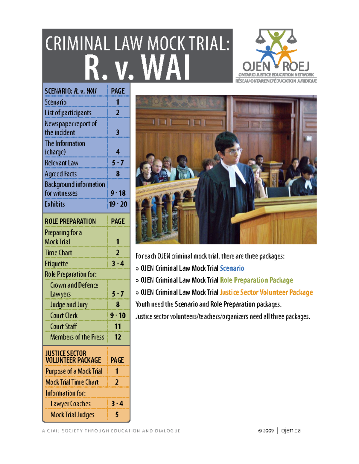 Criminal Law Mock Trial: R. v. Wai Scenario Overview and Role Prep - Studocu