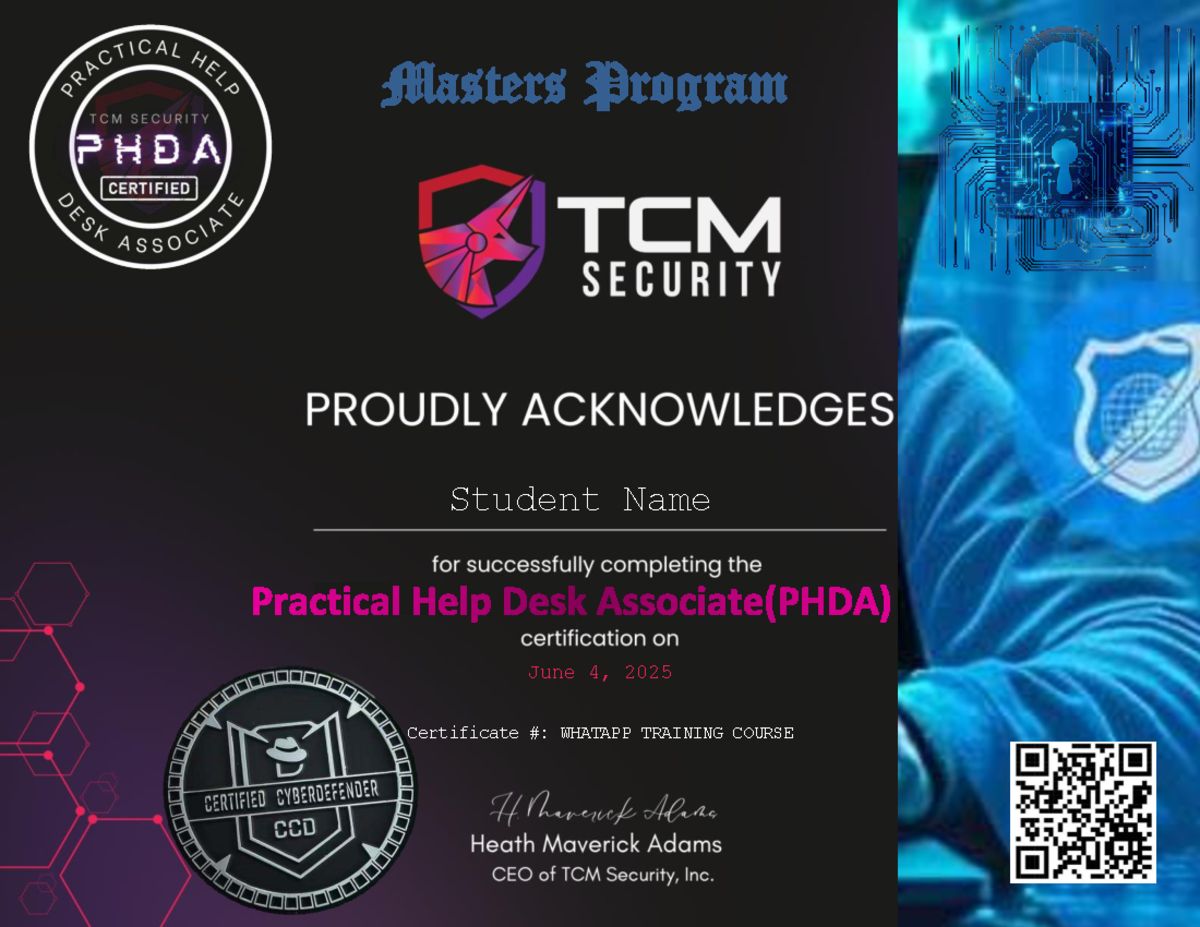 Practical help desk cert - computer Science - Student Name June 4, 2025 ...