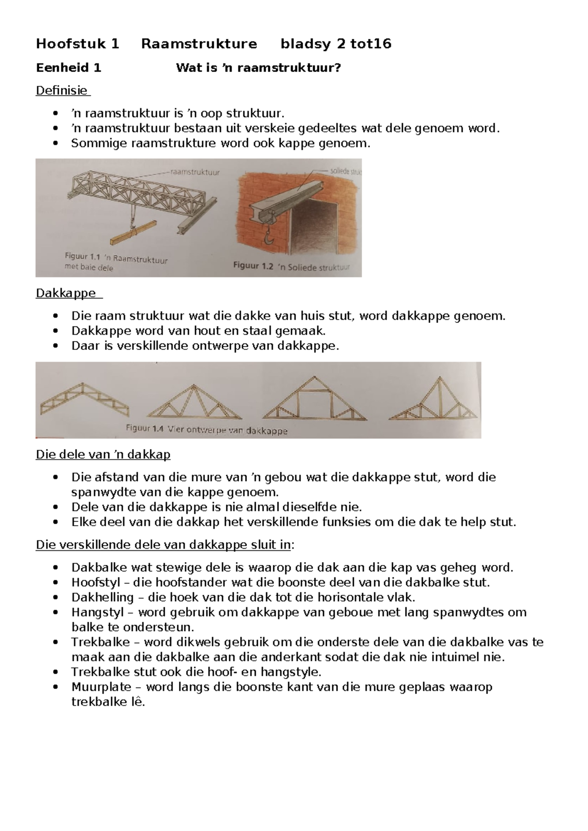 TEG Hoofstuk 1: Raamstrukture en Grafiese Kommunikasie Opsomming - Studocu