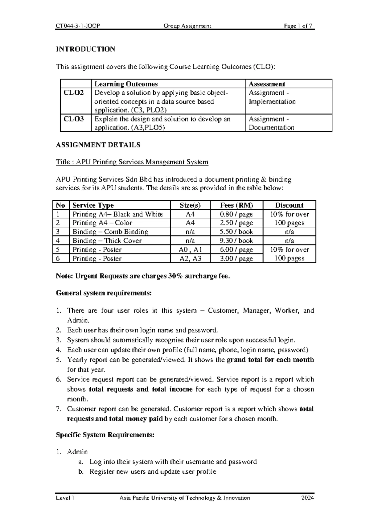 APU SPORTS MANAGEMENT SYSTEM PROJECT REPORT - Studocu