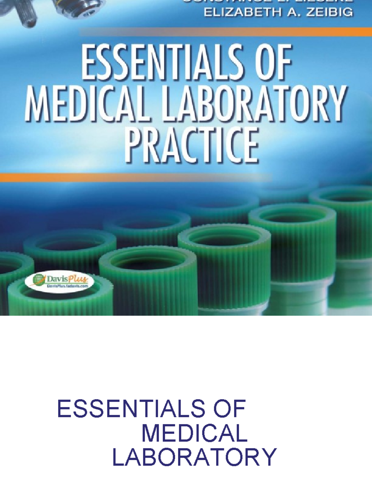 Essentials of Medical Laboratory Practice: Overview and Key Concepts ...