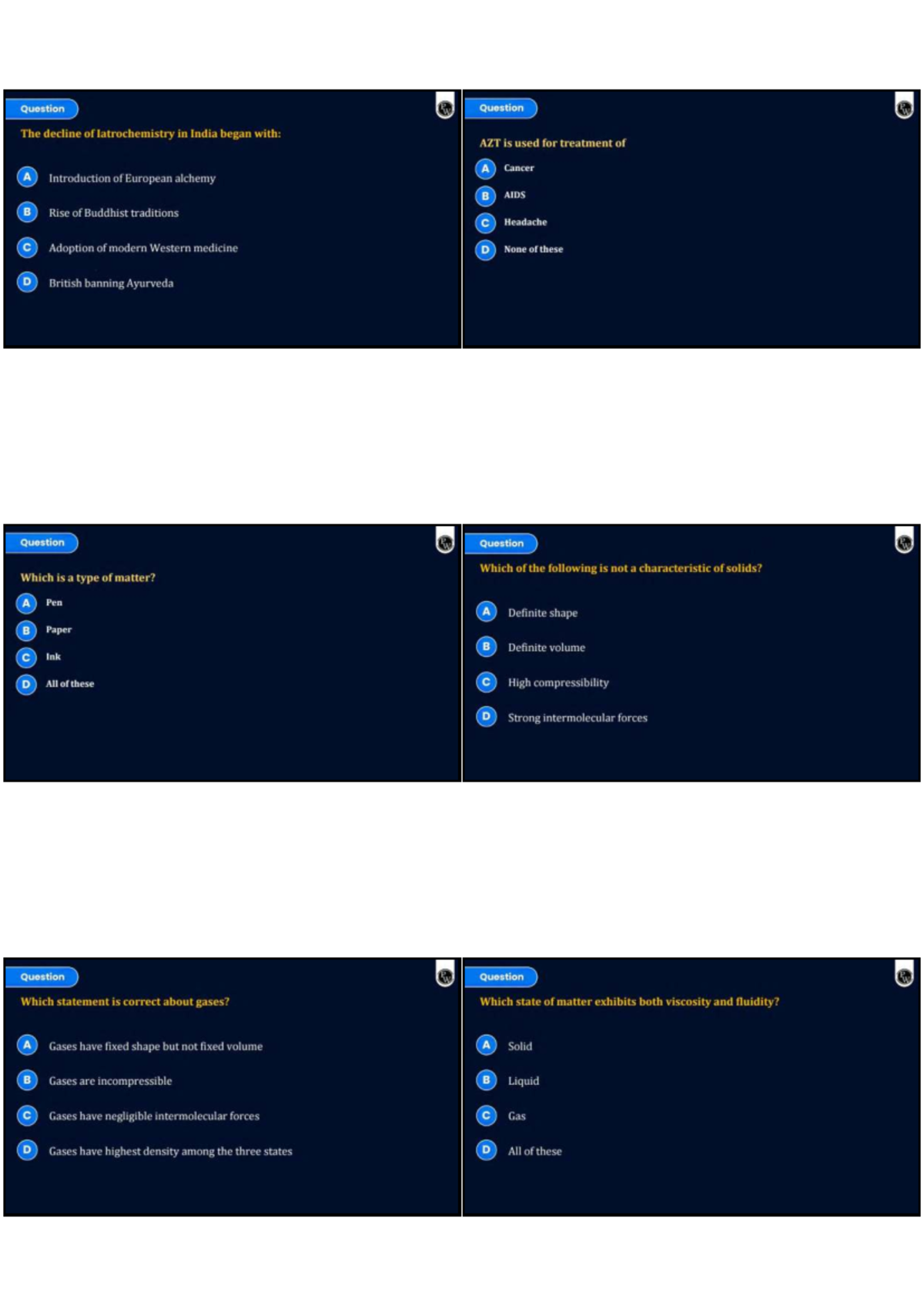 Some Basic Concepts of Chemistry 01: Quiz on States of Matter - Studocu